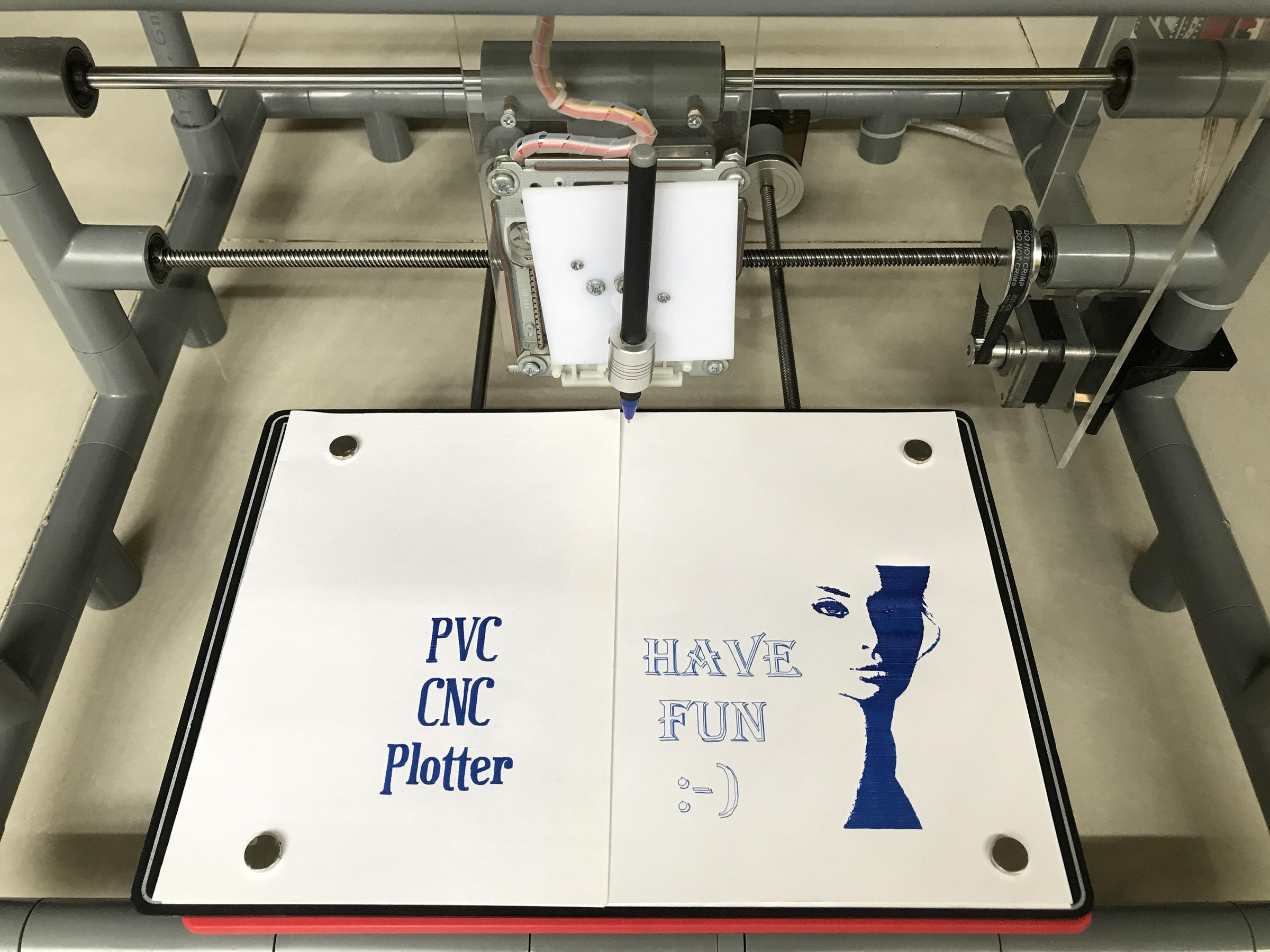 BUILD a PVC CNC PLOTTER IN a SIMPLE WAY : 11 Steps (with Pictures ...
