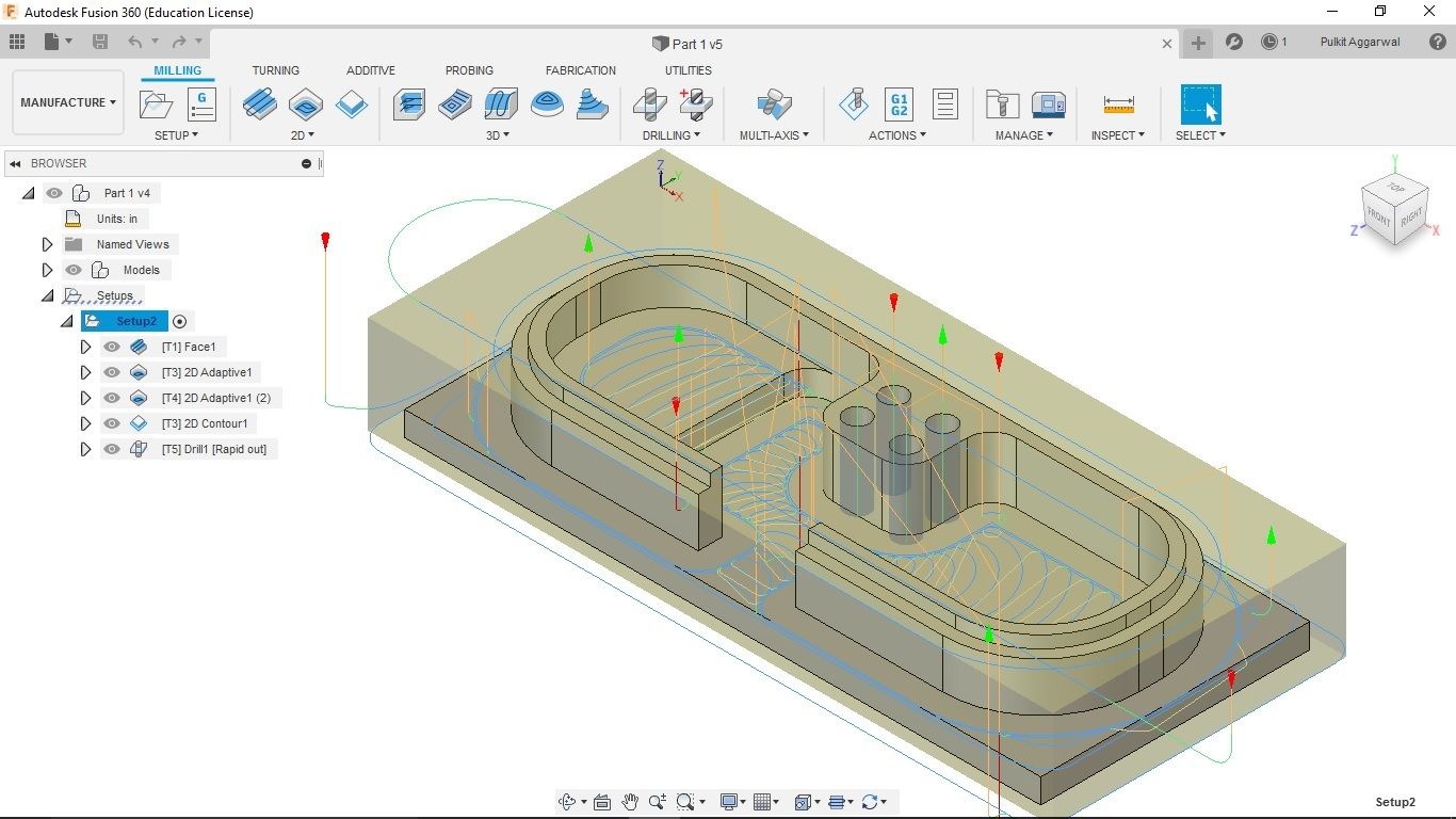 Fusion360 CAM 2D (2.5 Axis) Milling : 6 Steps - Instructables