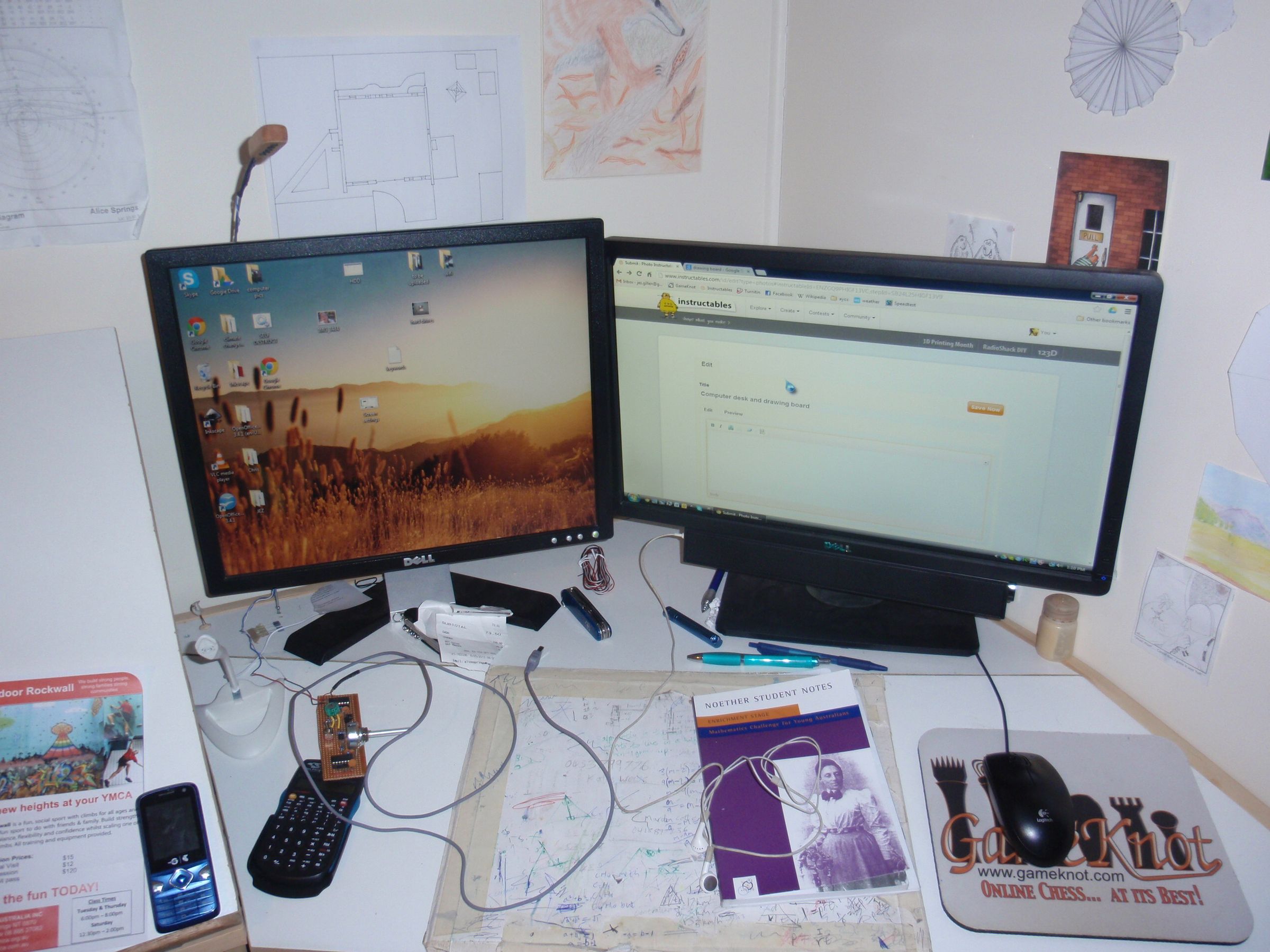 Computer Desk and Drawing Board - Instructables