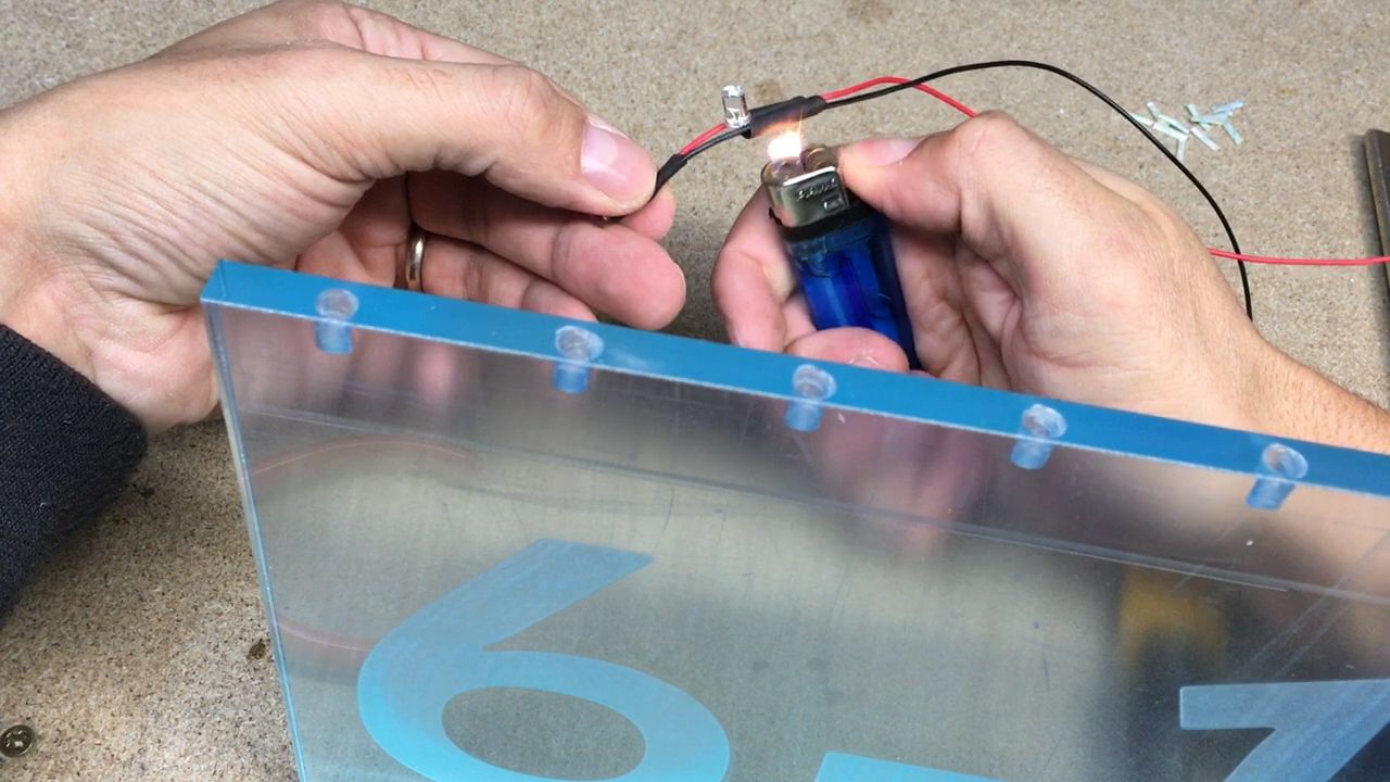 DIY: Illuminated House Number Powered by Solar Panels : 11 Steps (with ...