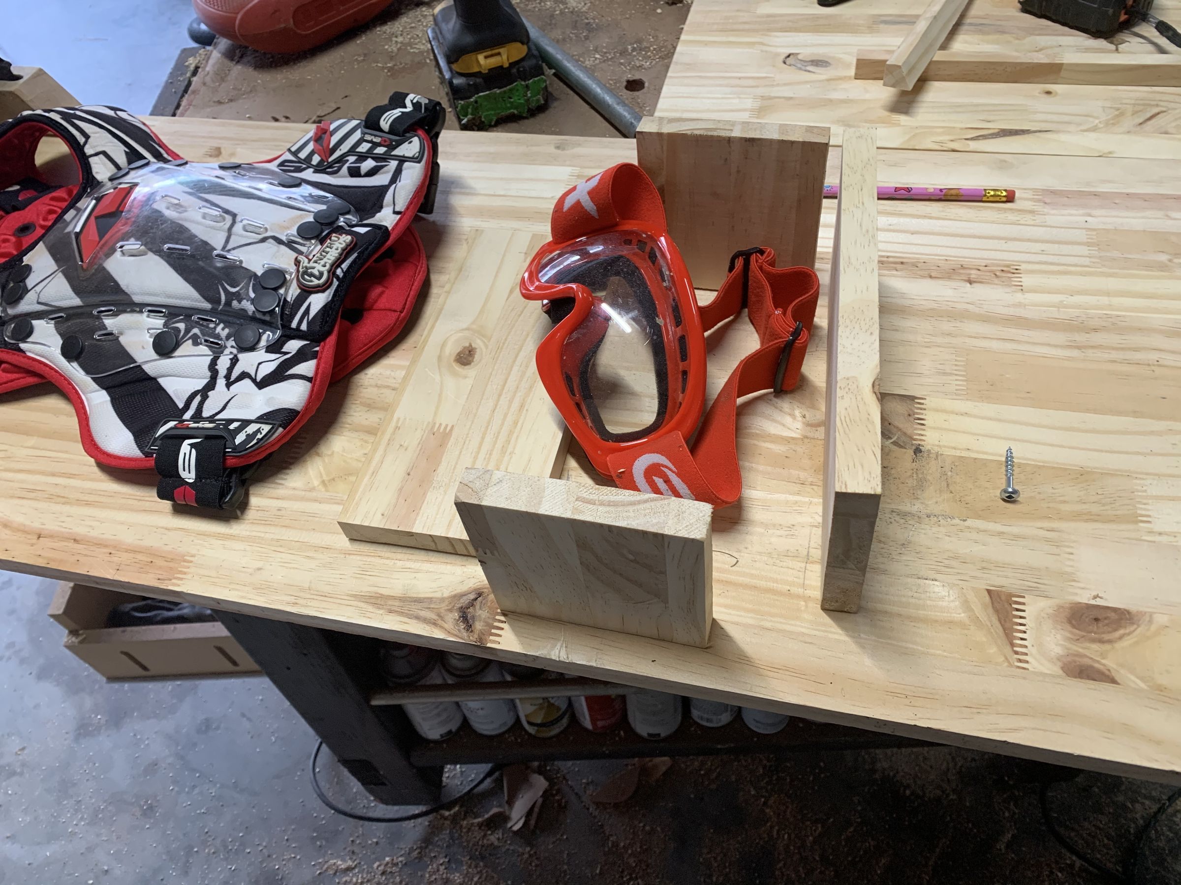 Motocross Gear Shelf : 10 Steps - Instructables