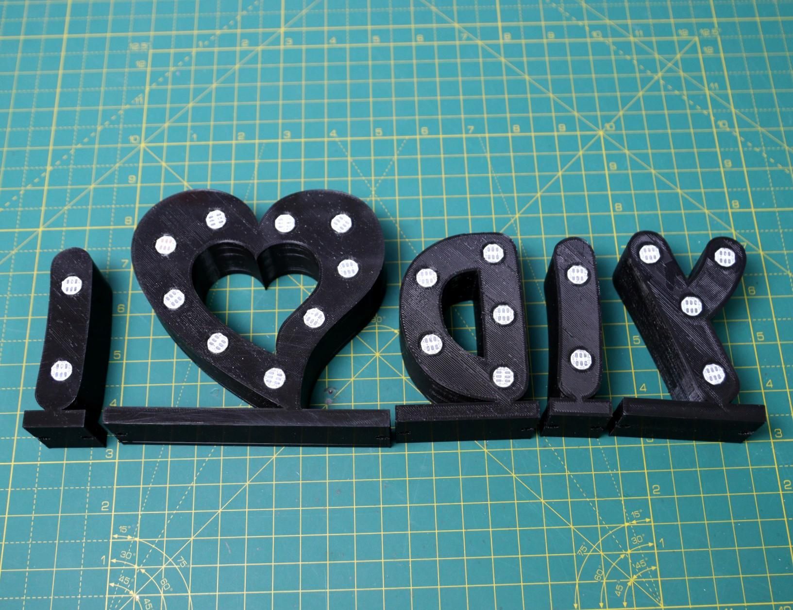 DIY 3D Printed LED Sign Board : 17 Steps (with Pictures) - Instructables