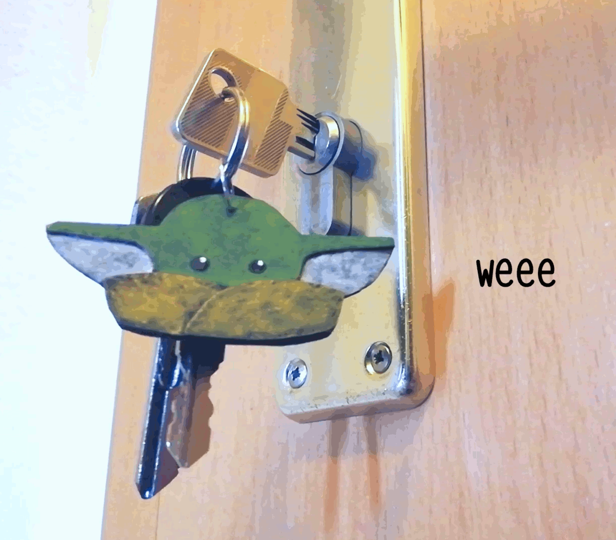 Baby Yoda Cardboard Keychain : 6 Steps (with Pictures) - Instructables