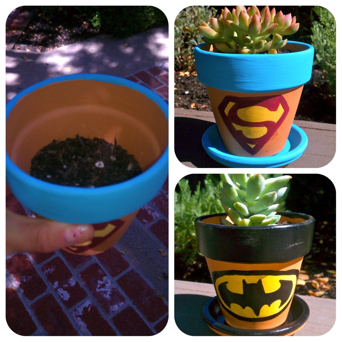 Superhero Logo Painted Pots : 4 Steps - Instructables