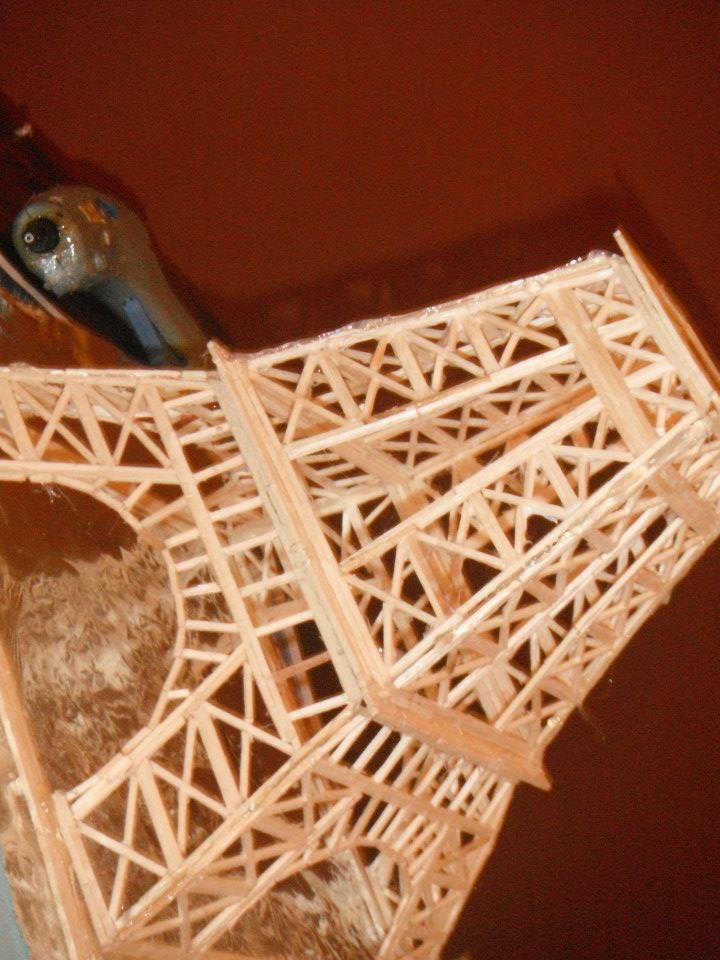 Popsicle Stick Eiffel Tower Simple