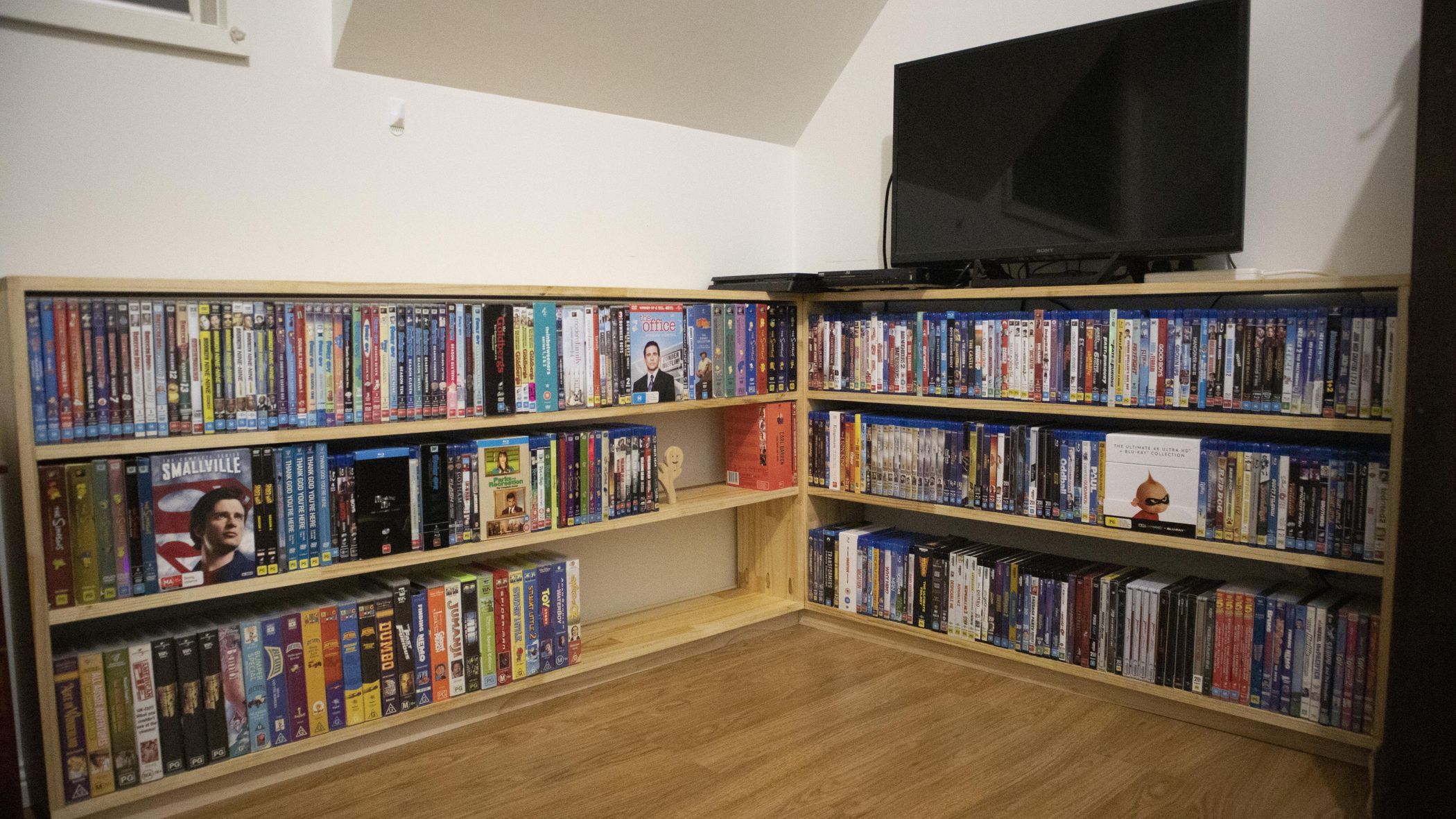 Custom Blu-ray/DVD Shelves (Beginners Guide) : 7 Steps (with Pictures ...