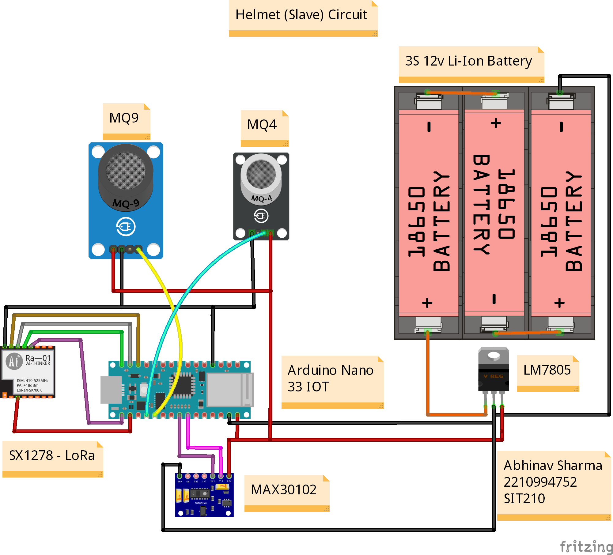 LoRaWAN Based Smart Helmet for Coal Mine Workers : 6 Steps (with ...