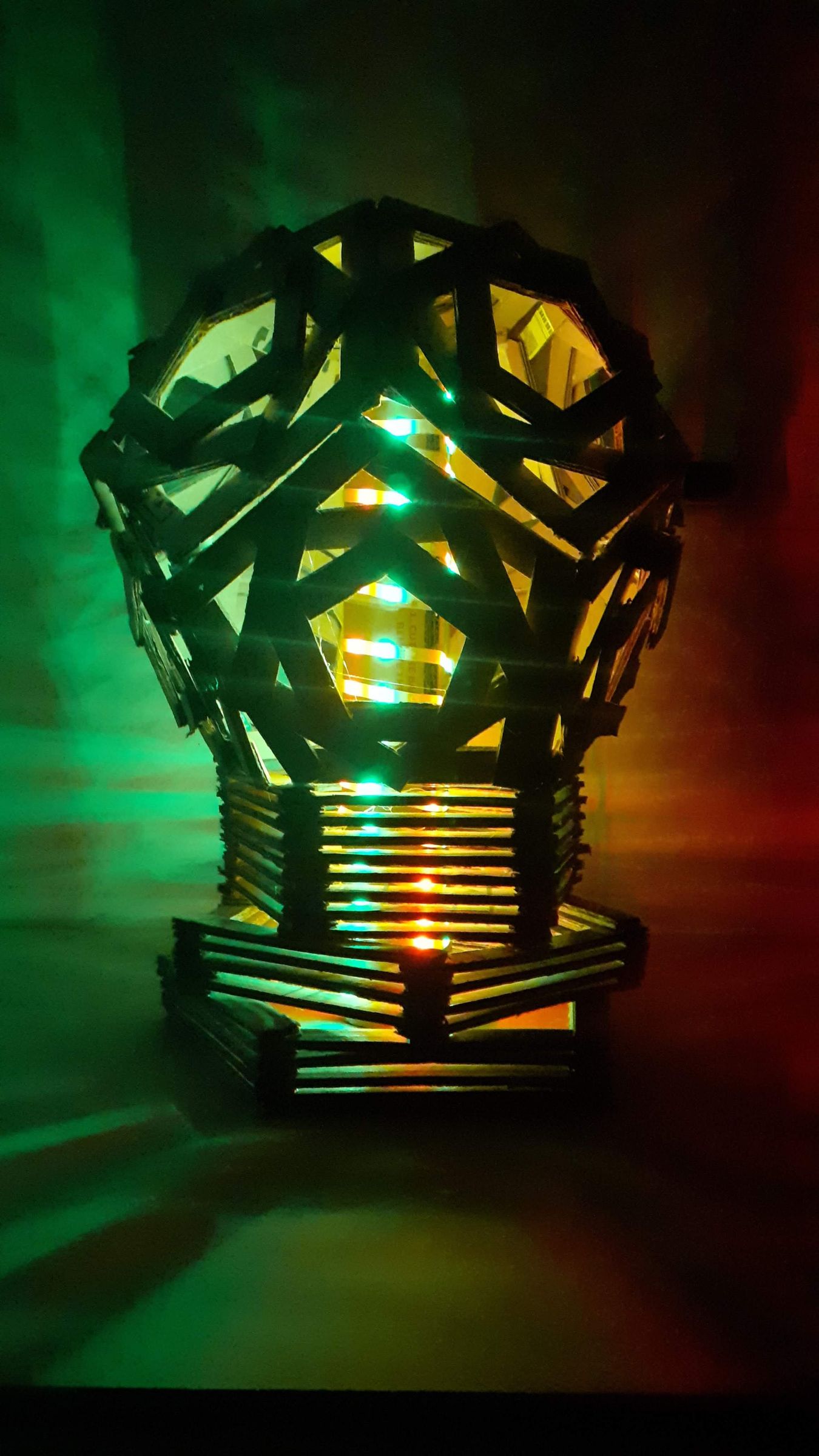 Cardboard Pentagon Table Lamp : 6 Steps (with Pictures) - Instructables