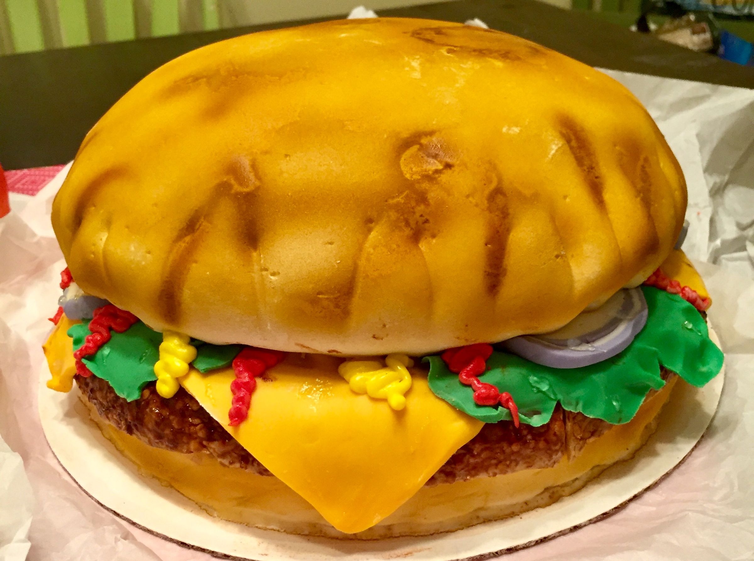 Cheeseburger Cake With Fries (with Pictures) - Instructables