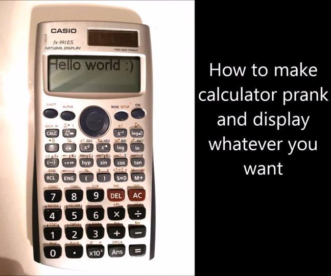 How to Display Whatever You Want on Calculator - Instructables