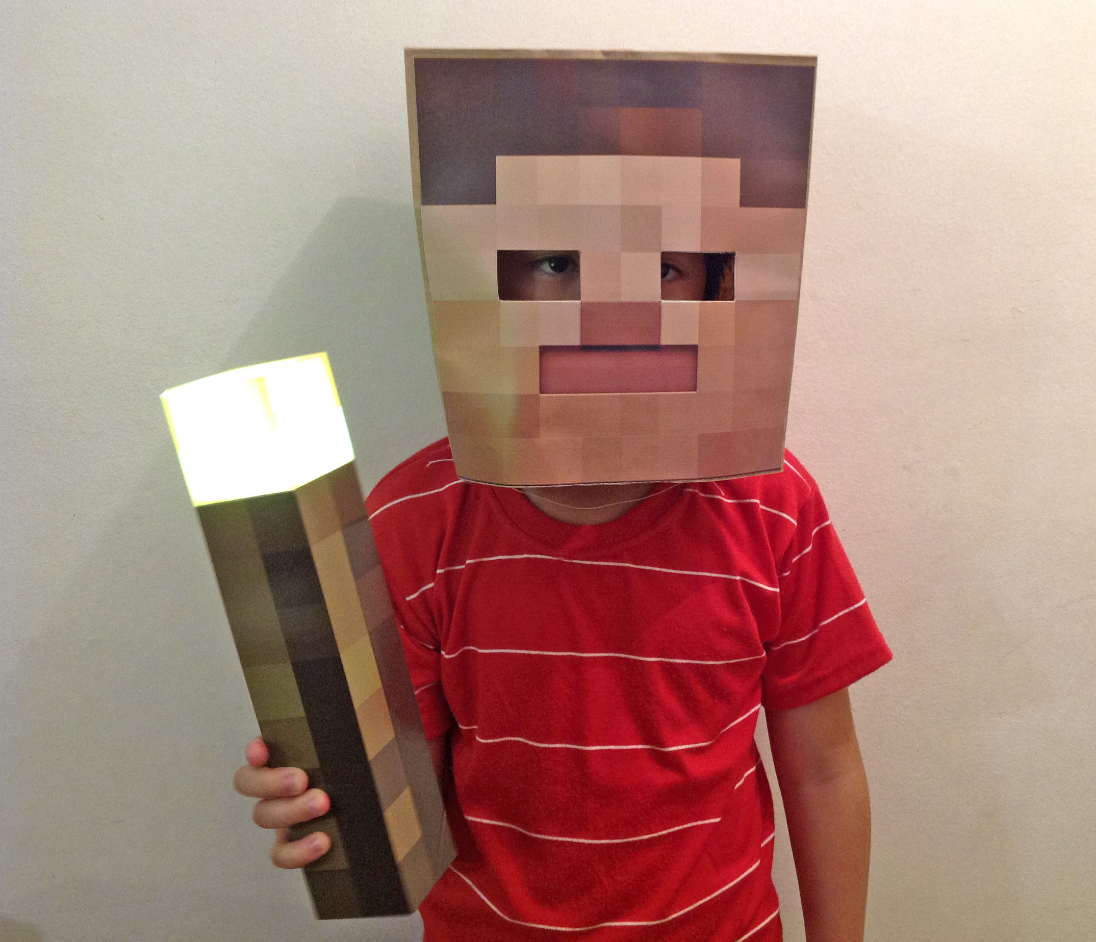 Minecraft Mask - Easy, Fast and Cheap : 4 Steps (with Pictures ...