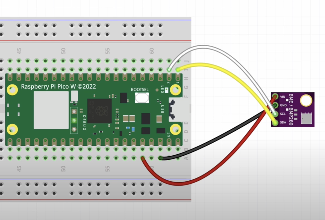 How to Connect BME280 to Raspberry Pi Pico (Physical Setup and Code ...