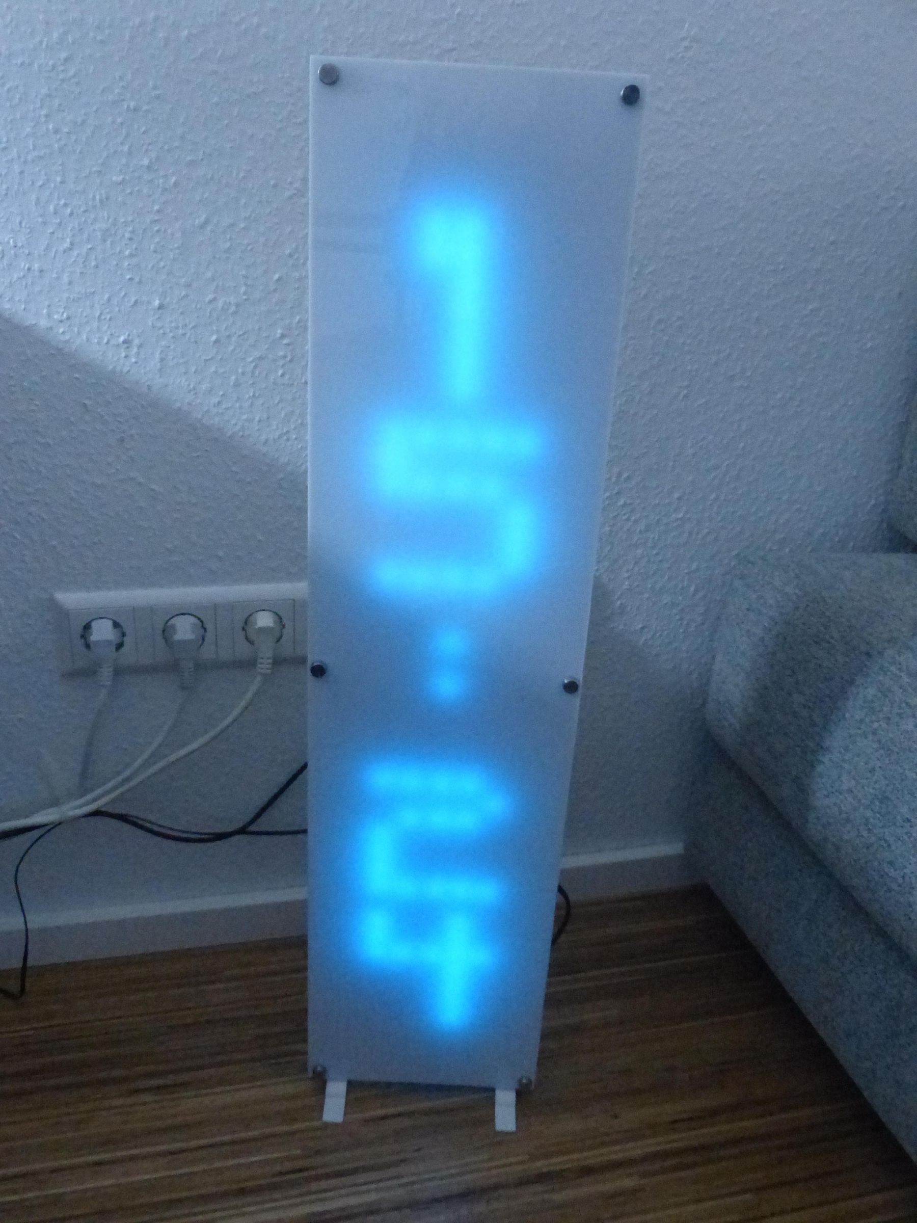 WiFi Controlled LED Strip Matrix Display Clock Light : 3 Steps (with ...