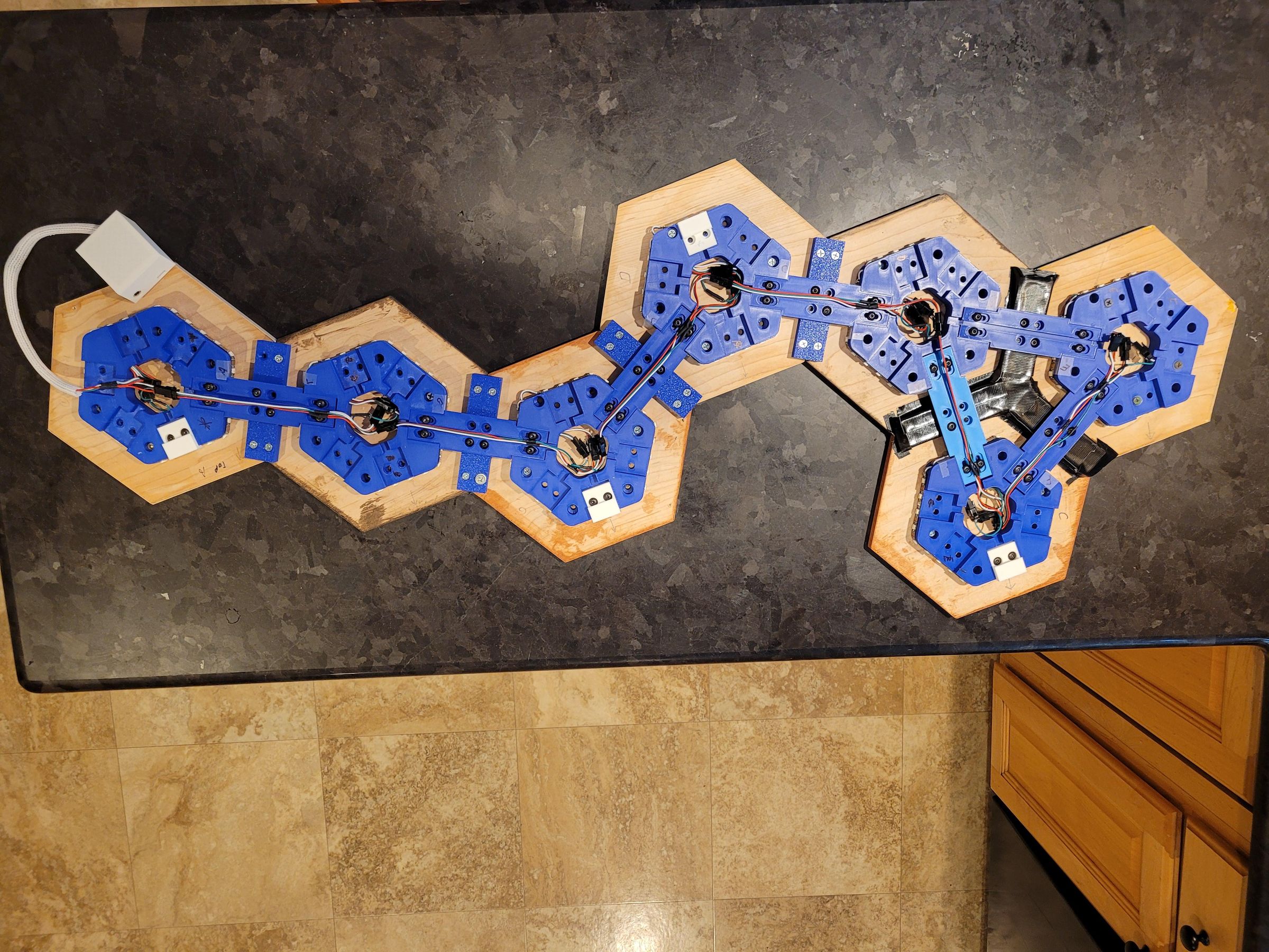 Wooden Hexagon Backlit Panels W/Animated LED Strips : 6 Steps (with ...