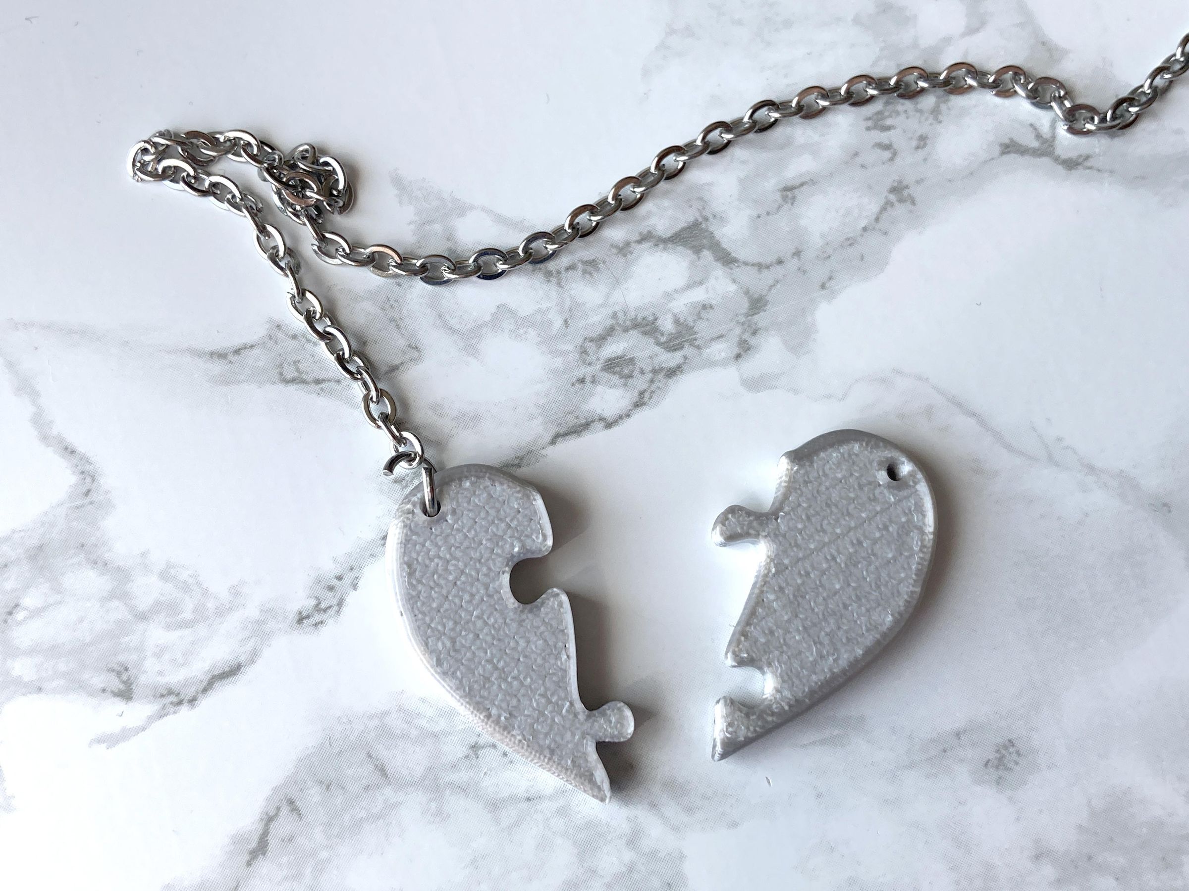 Friendship Heart Necklaces - 3D Printed and Magnetic : 9 Steps (with ...