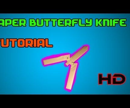 How to Make a Paper Butterfly Knife (Tutorial) - Instructables