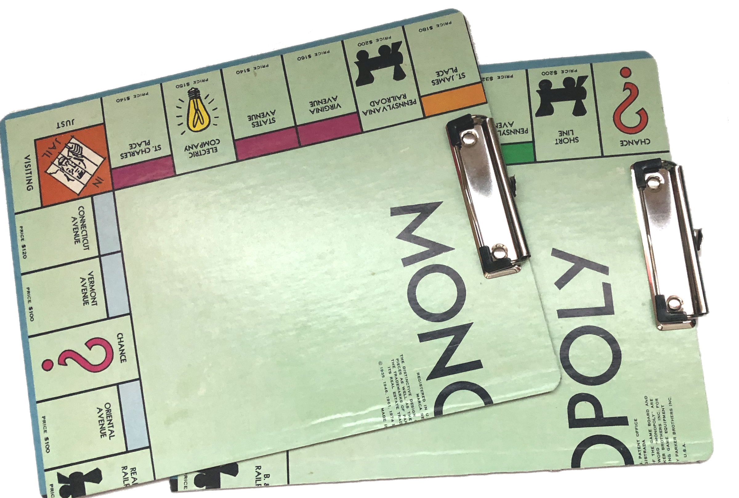 How to Make a Clipboard From a Monopoly Game : 4 Steps - Instructables