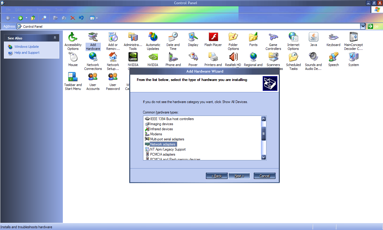 How to Install Microsoft Windows XP Loopback Adapter : 11 Steps ...