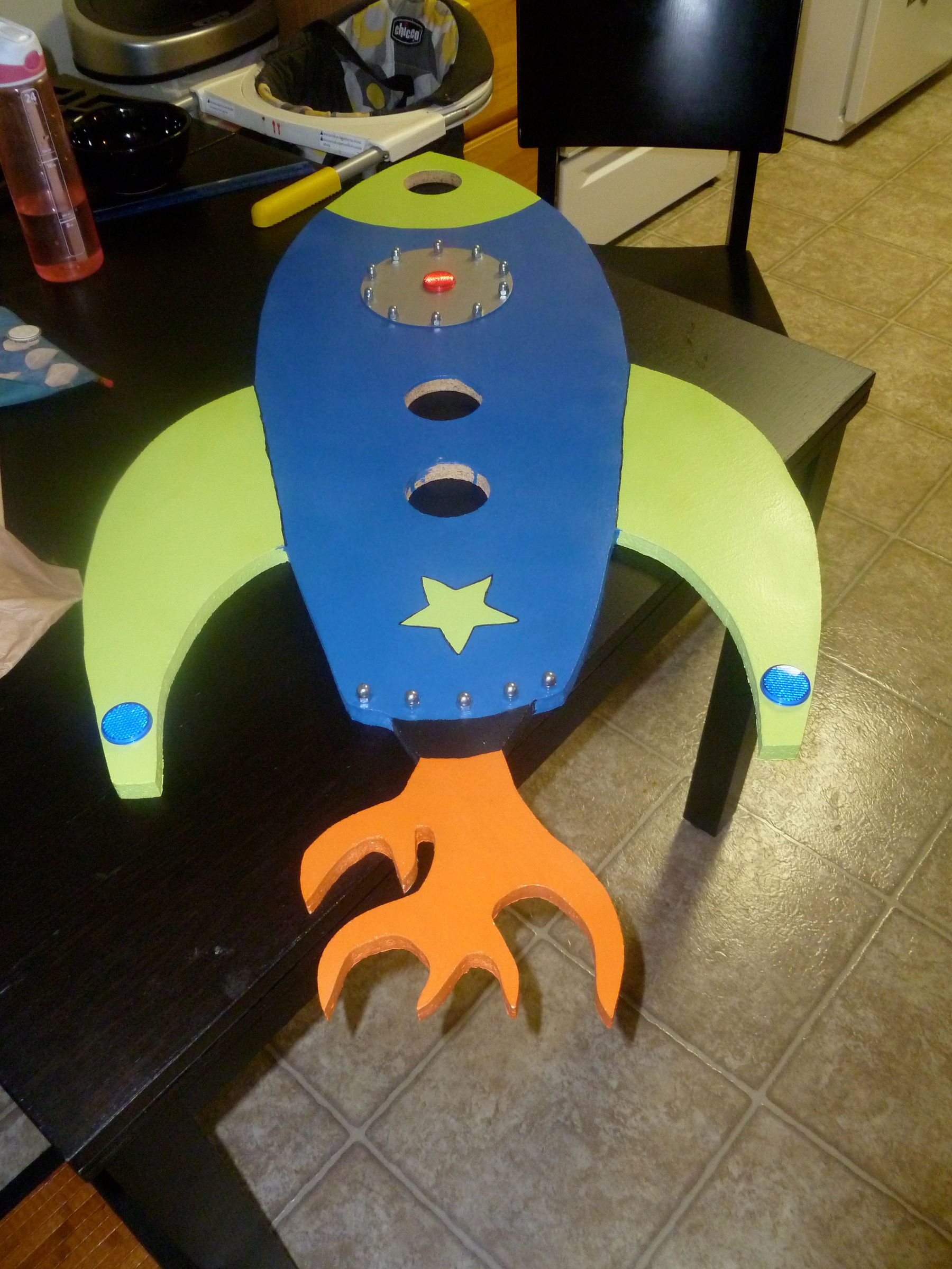 Wood Rocket Ship With LED Lights : 8 Steps (with Pictures) - Instructables