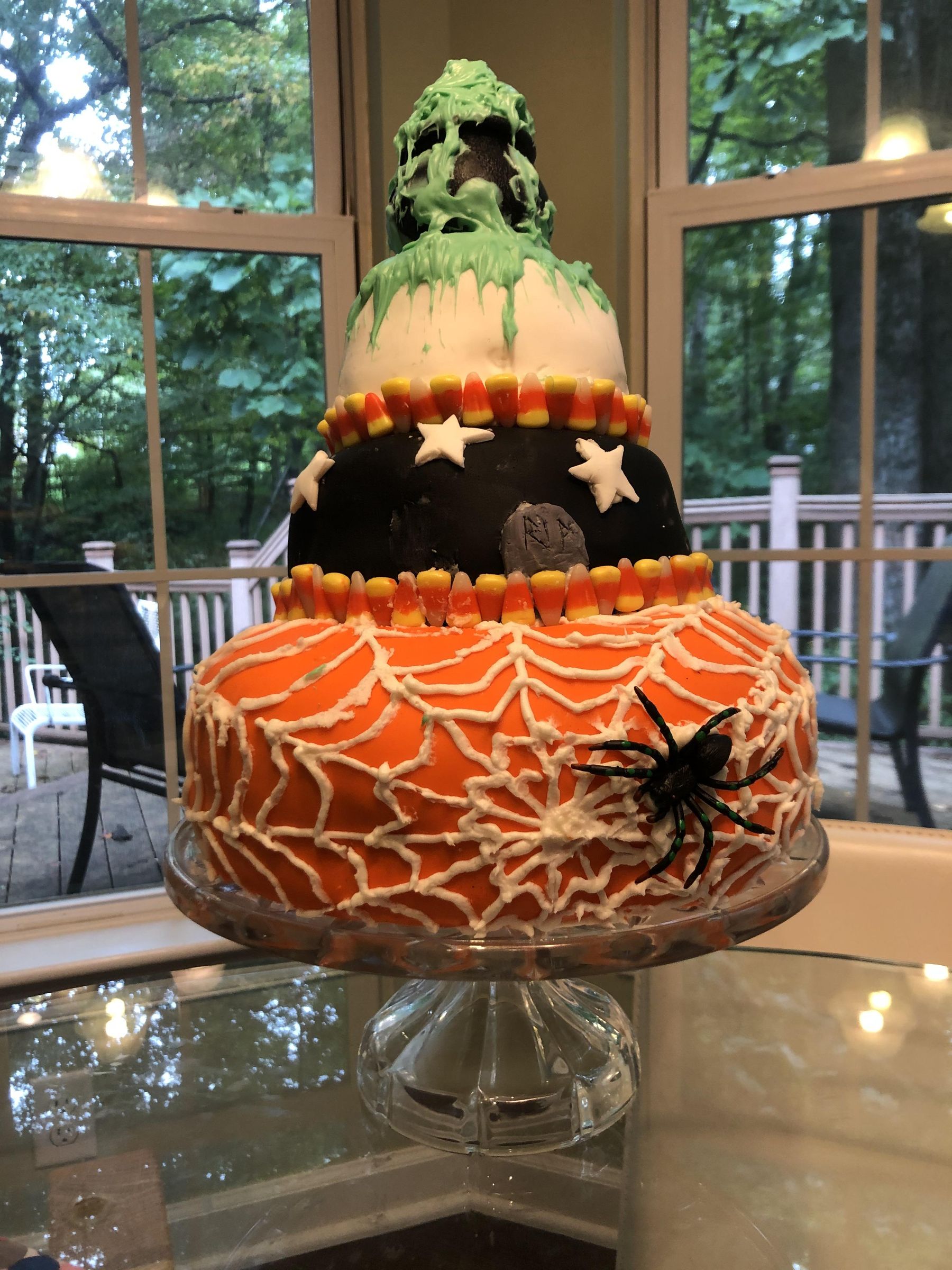 Three Tier Spooky Halloween Cake : 8 Steps - Instructables