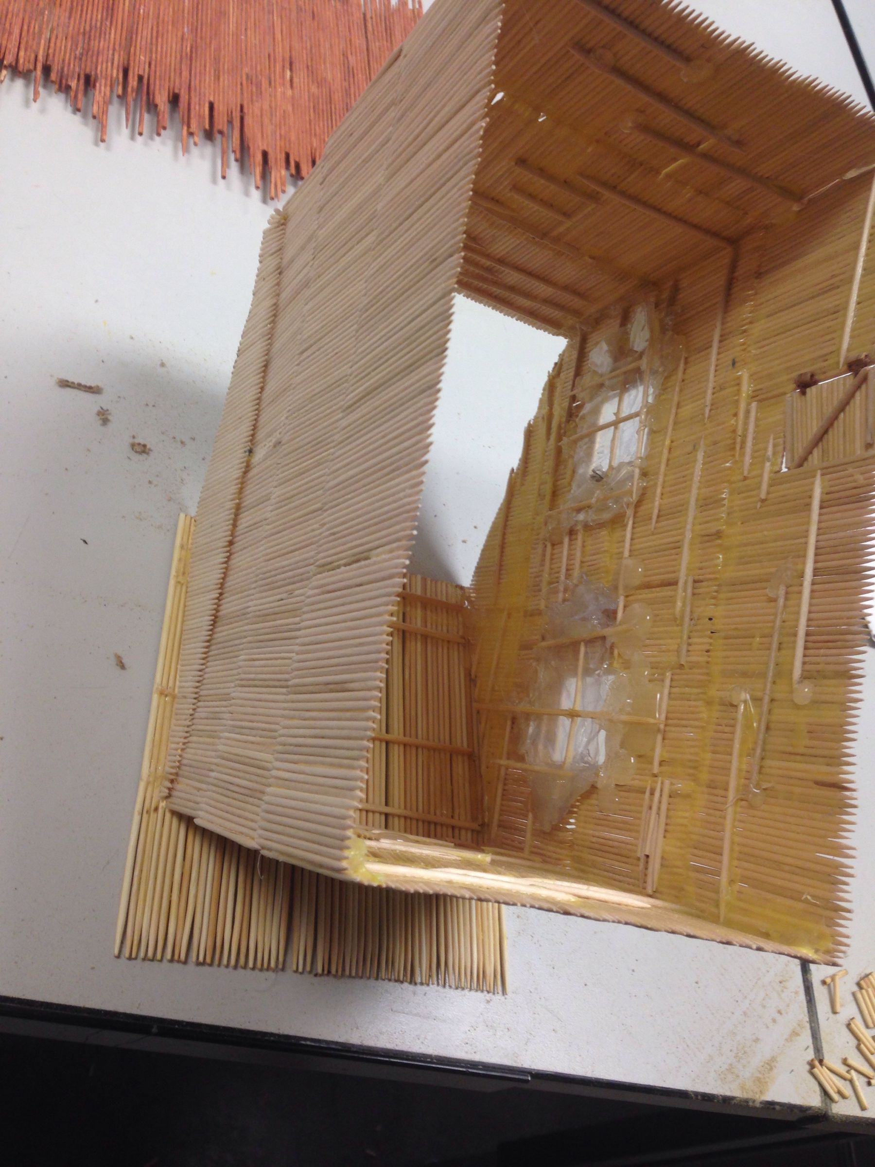 Toothpick House With Working Door! : 18 Steps (with Pictures ...