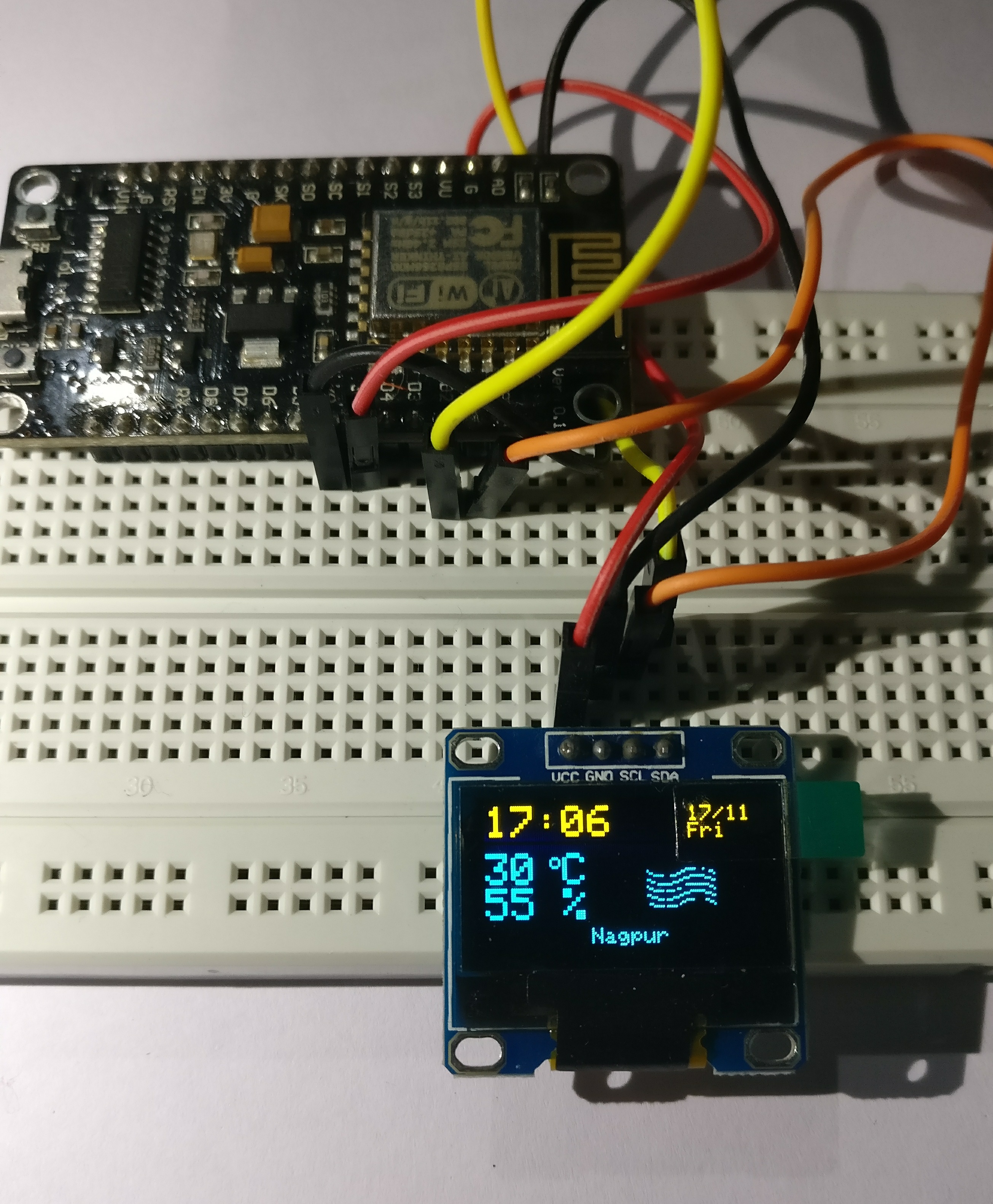 ESP8266 Based Network Clock and Weather Monitor : 3 Steps (with ...