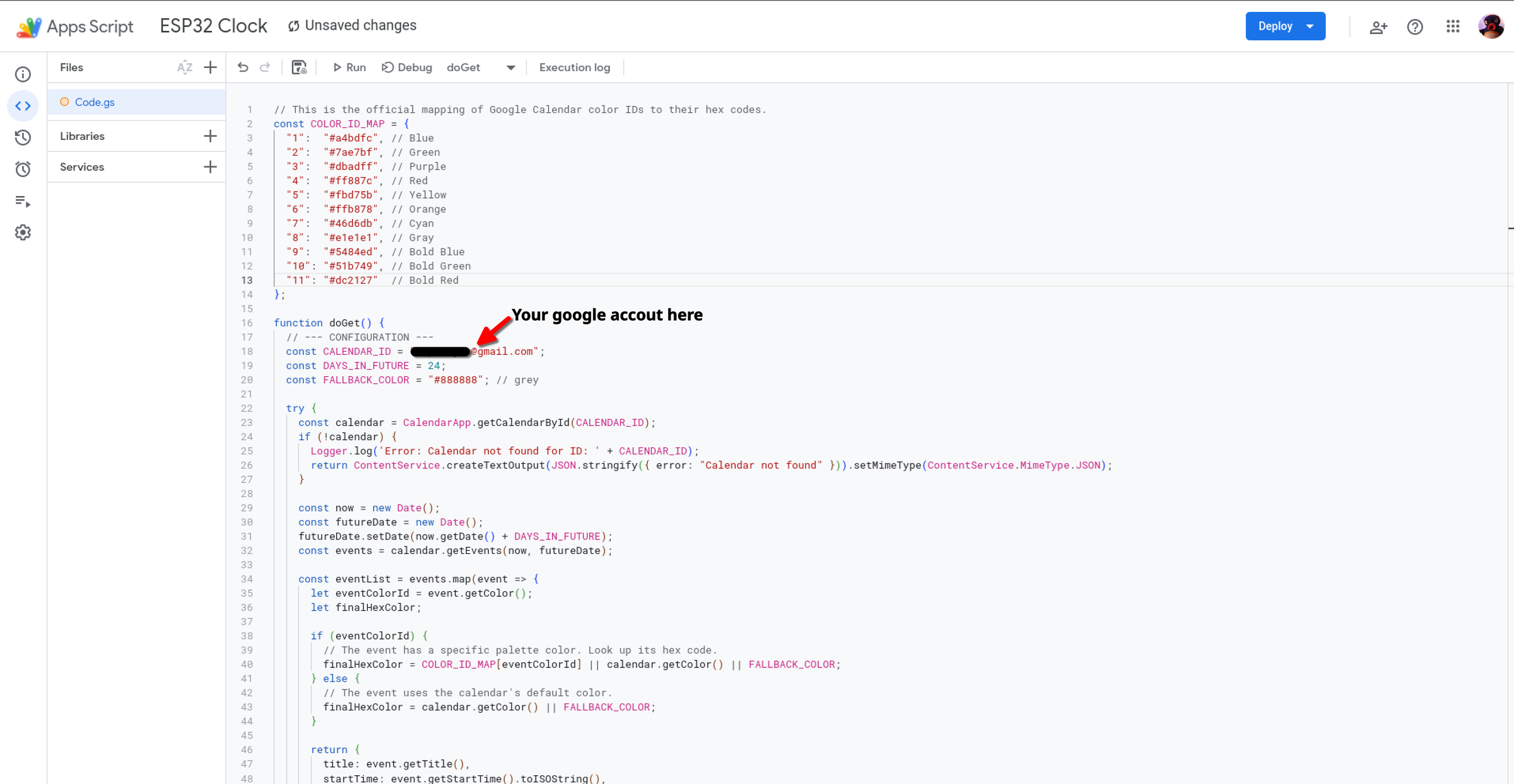 Clock & Event Visualizer (ESP32 and Google Calendar) : 7 Steps - Instructables