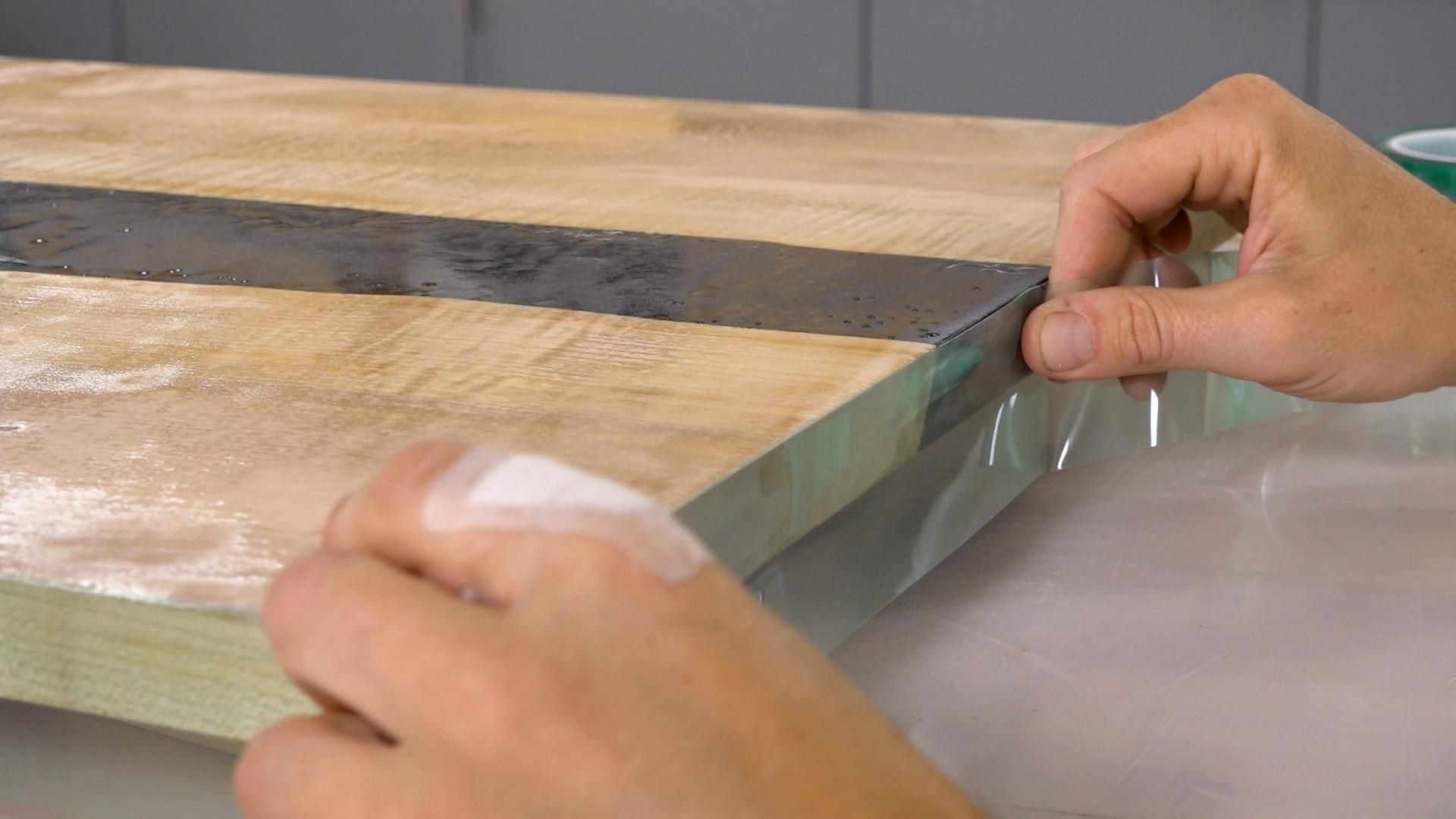 How to Resin Flood Coat a High Gloss Epoxy Coating Onto Wood and Other ...