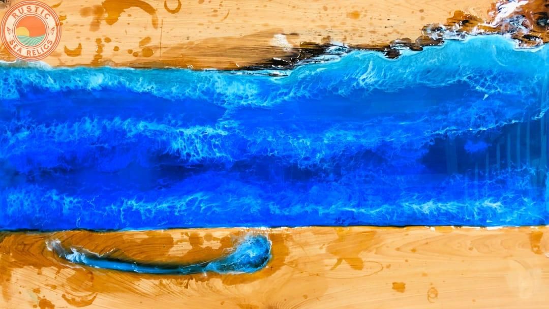 How to Make Epoxy Resin Ocean Art With Waves : 14 Steps (with Pictures ...
