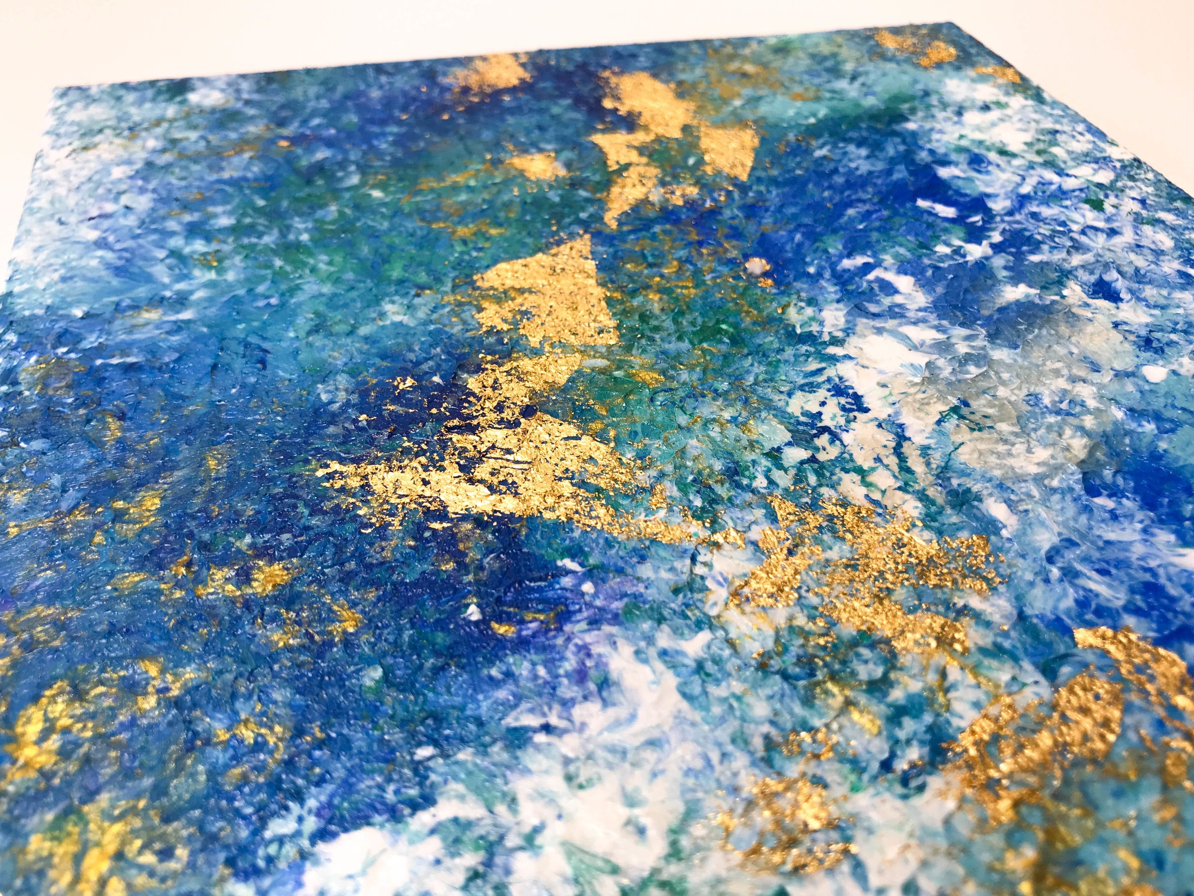 DIY Gold Acrylic Abstract Painting : 13 Steps (with Pictures ...