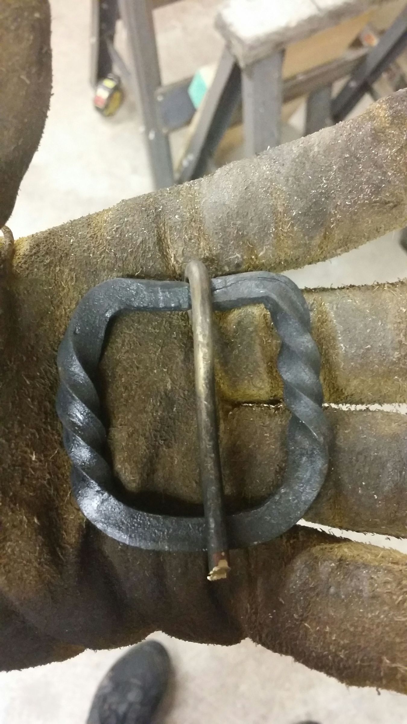 Leather Belt With a Forged Buckle. : 3 Steps (with Pictures ...