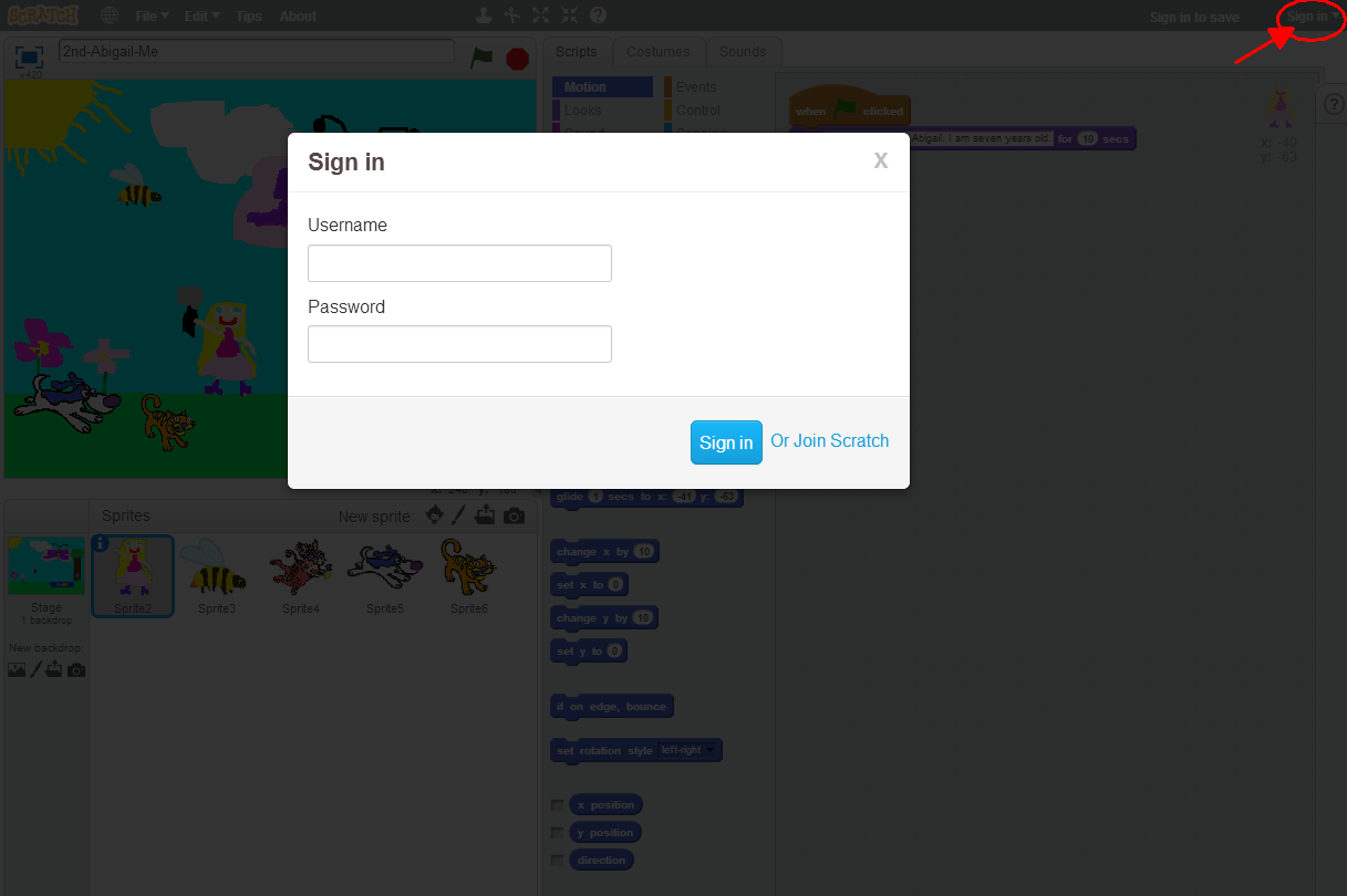 Using Scratch With Class Login : 5 Steps - Instructables