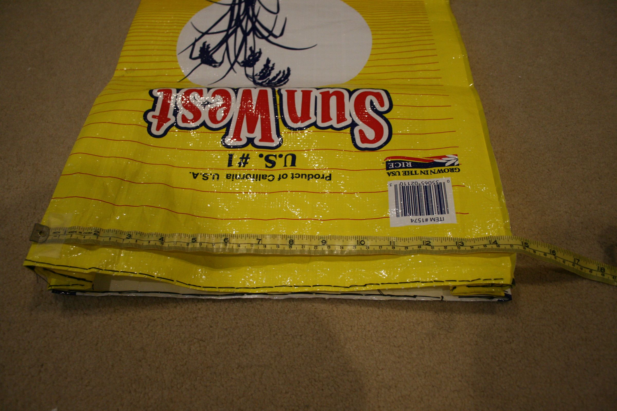 Reusable Grocery Bag Made From a Rice Bag : 11 Steps (with Pictures ...