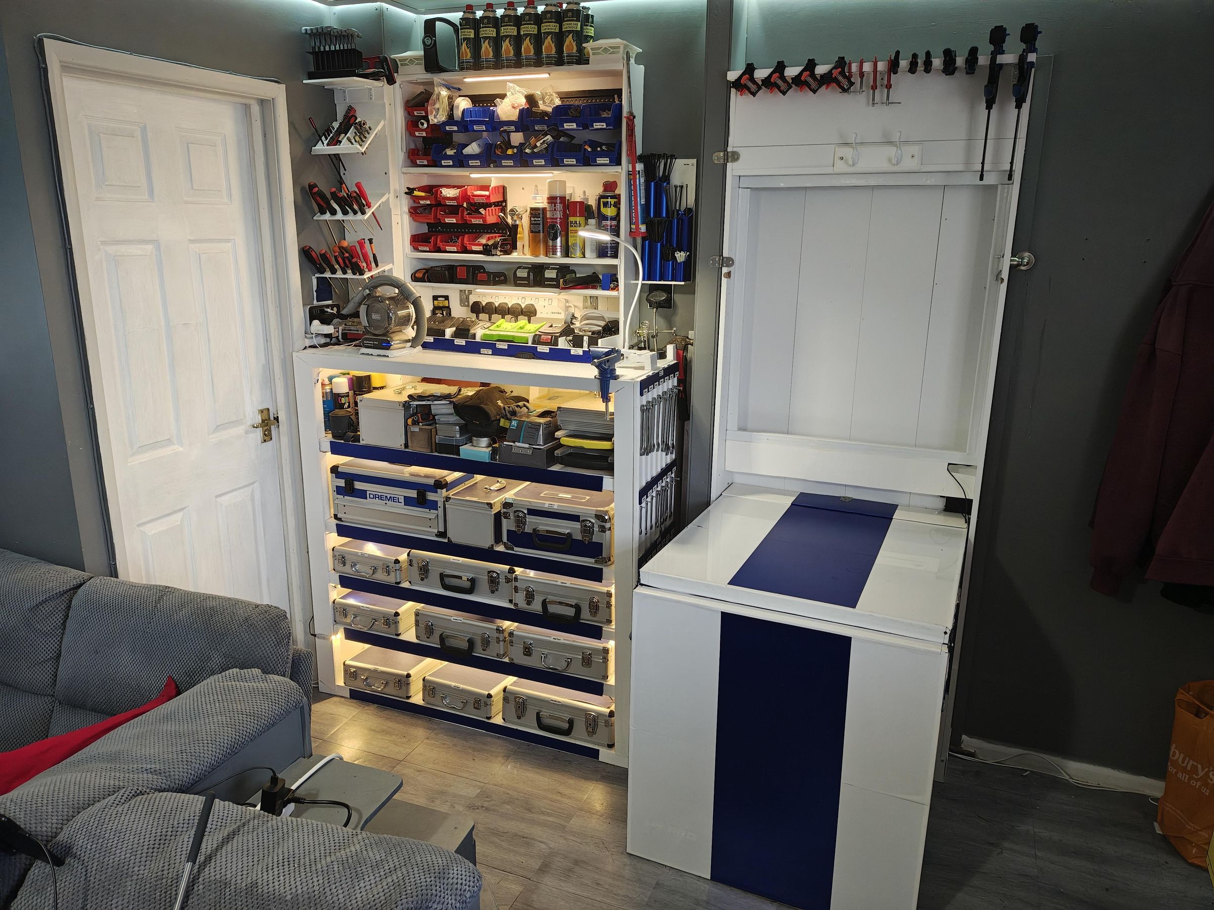 Space-Saving Tool Station & Work Table. : 10 Steps (with Pictures ...