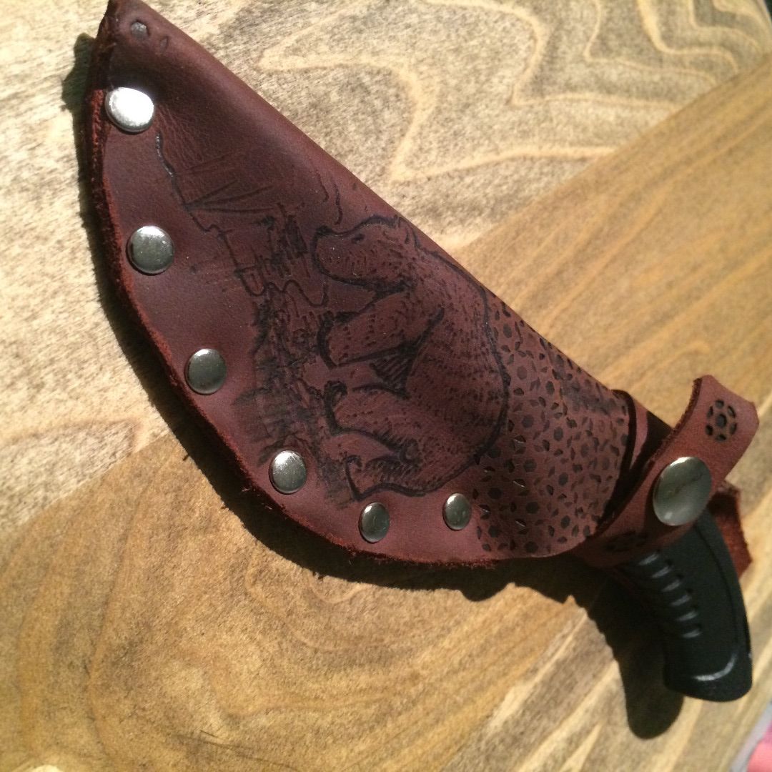 Custom Graphic Leather Knife Sheath : 5 Steps (with Pictures ...