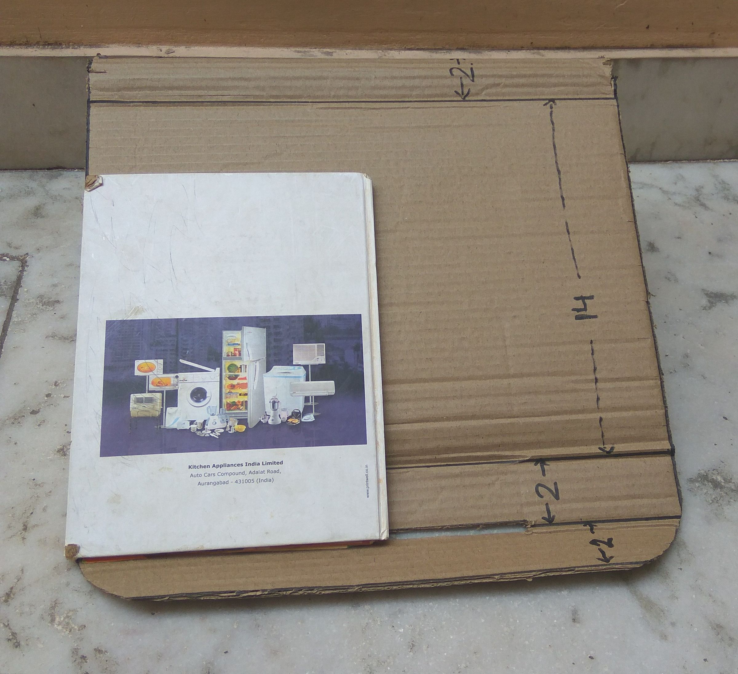School Bag Study Table From Waste Carton Box : 12 Steps (with Pictures ...