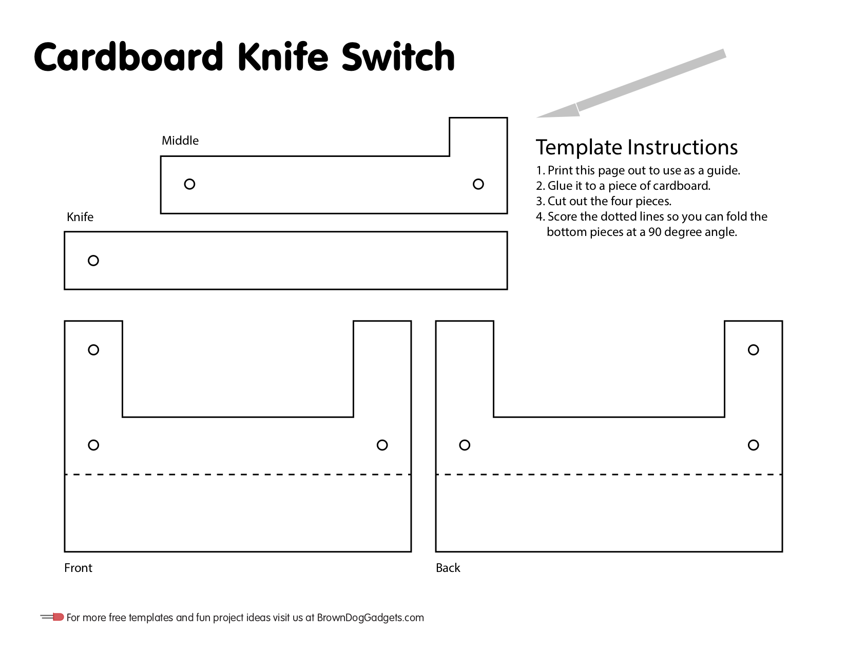 Cardboard Knife Switch : 4 Steps (with Pictures) - Instructables