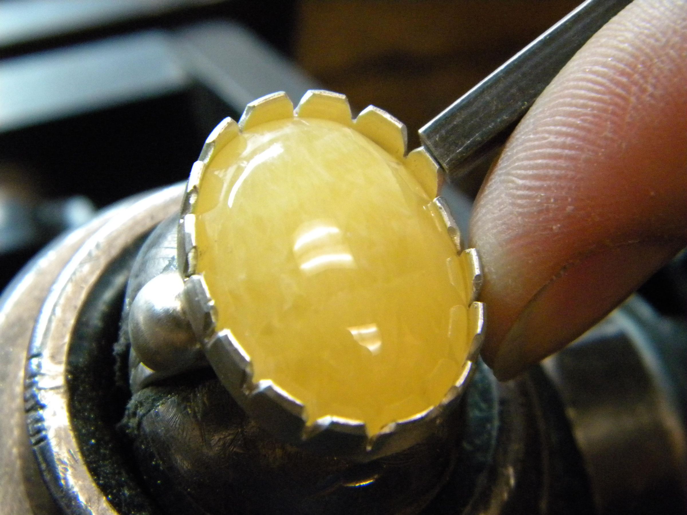 How to Make a Sterling Silver & Gem Stone Ring (Journeyman Level) : 10 ...