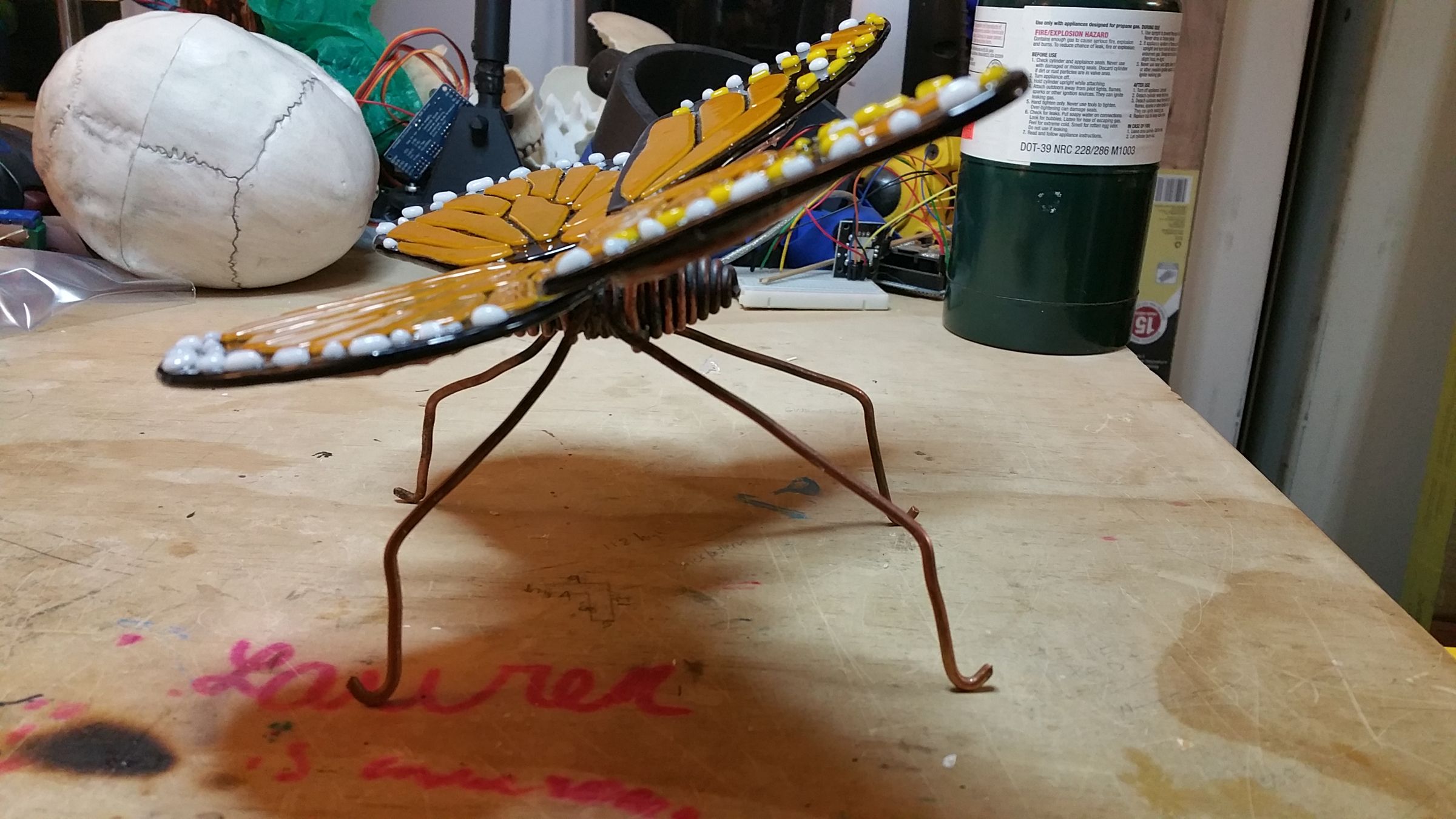 Copper Wire and Fused Glass Butterfly : 5 Steps (with Pictures ...