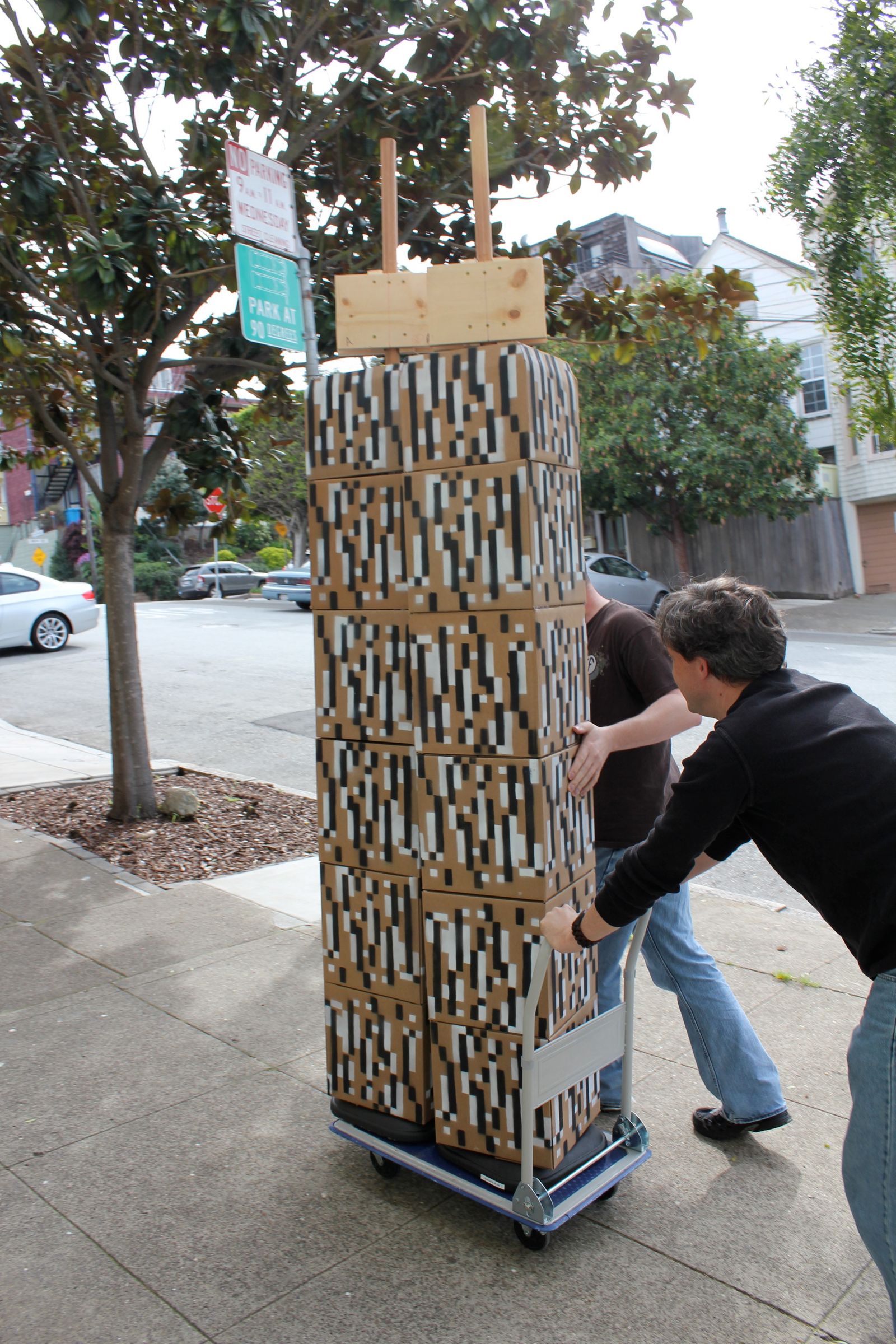 Cardboard 8-bit Tree - in the MineCraft Style : 7 Steps (with Pictures ...