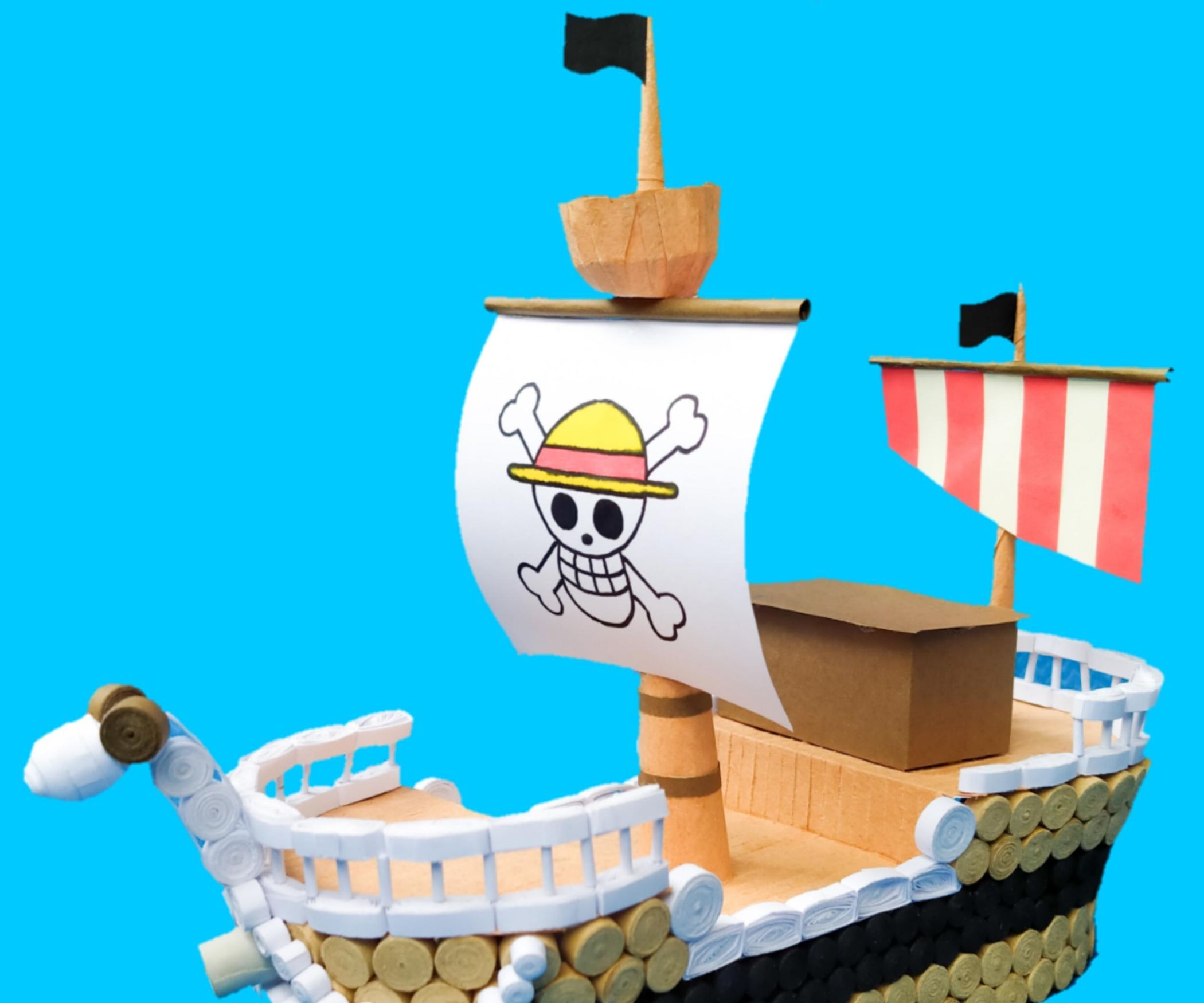 Paper Quilled Ship (inspired by One Piece) : 7 Steps (with Pictures ...