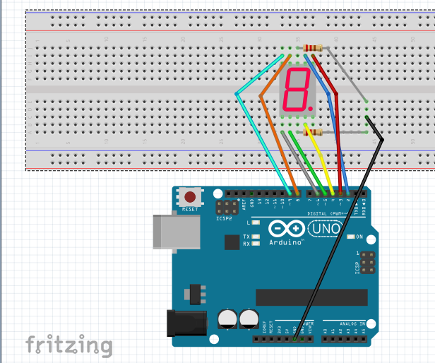 7 Segment Display On Arduino Instructables 1961