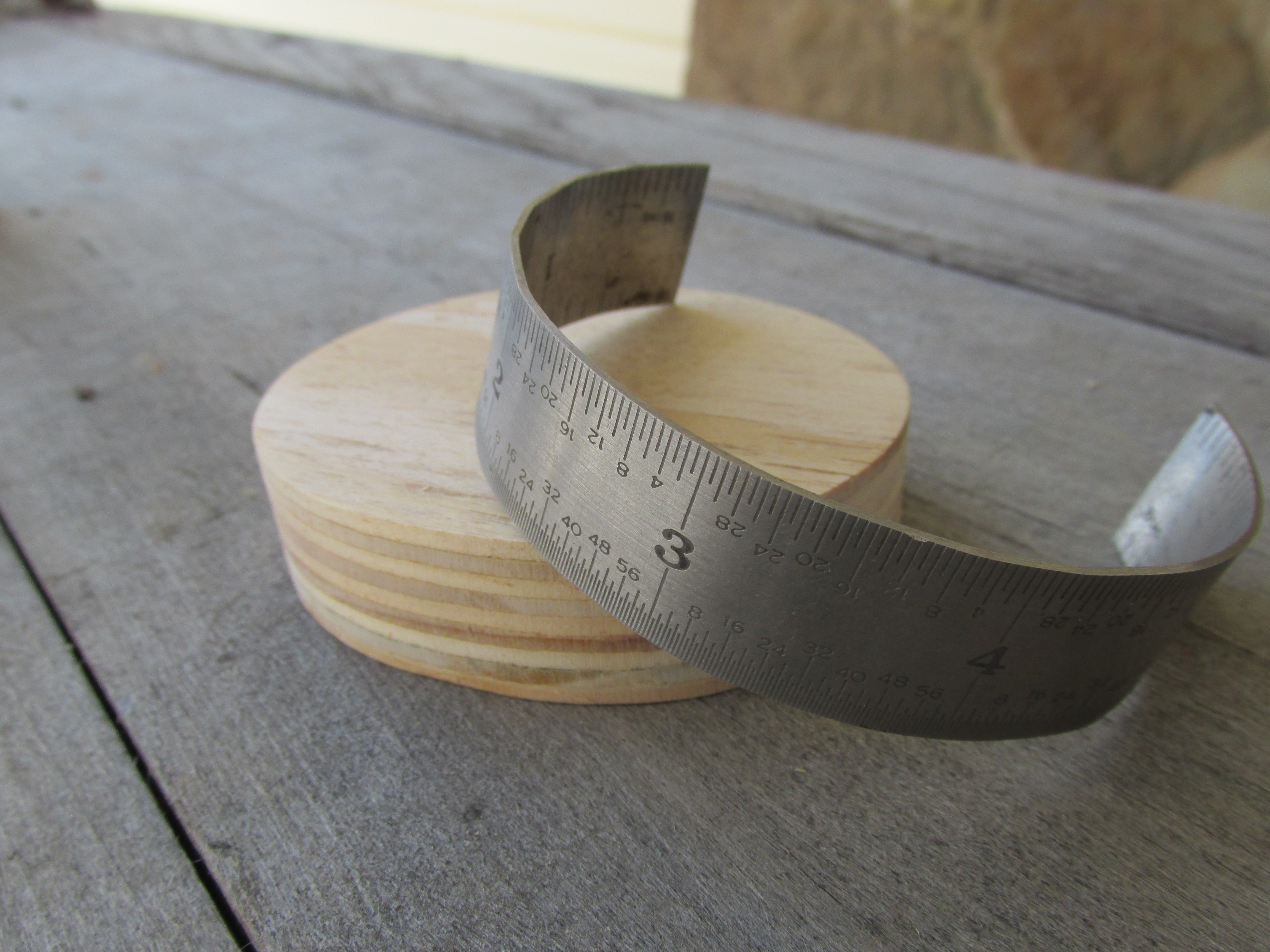 Ruler and Leather Cuff Bracelet : 6 Steps (with Pictures) - Instructables