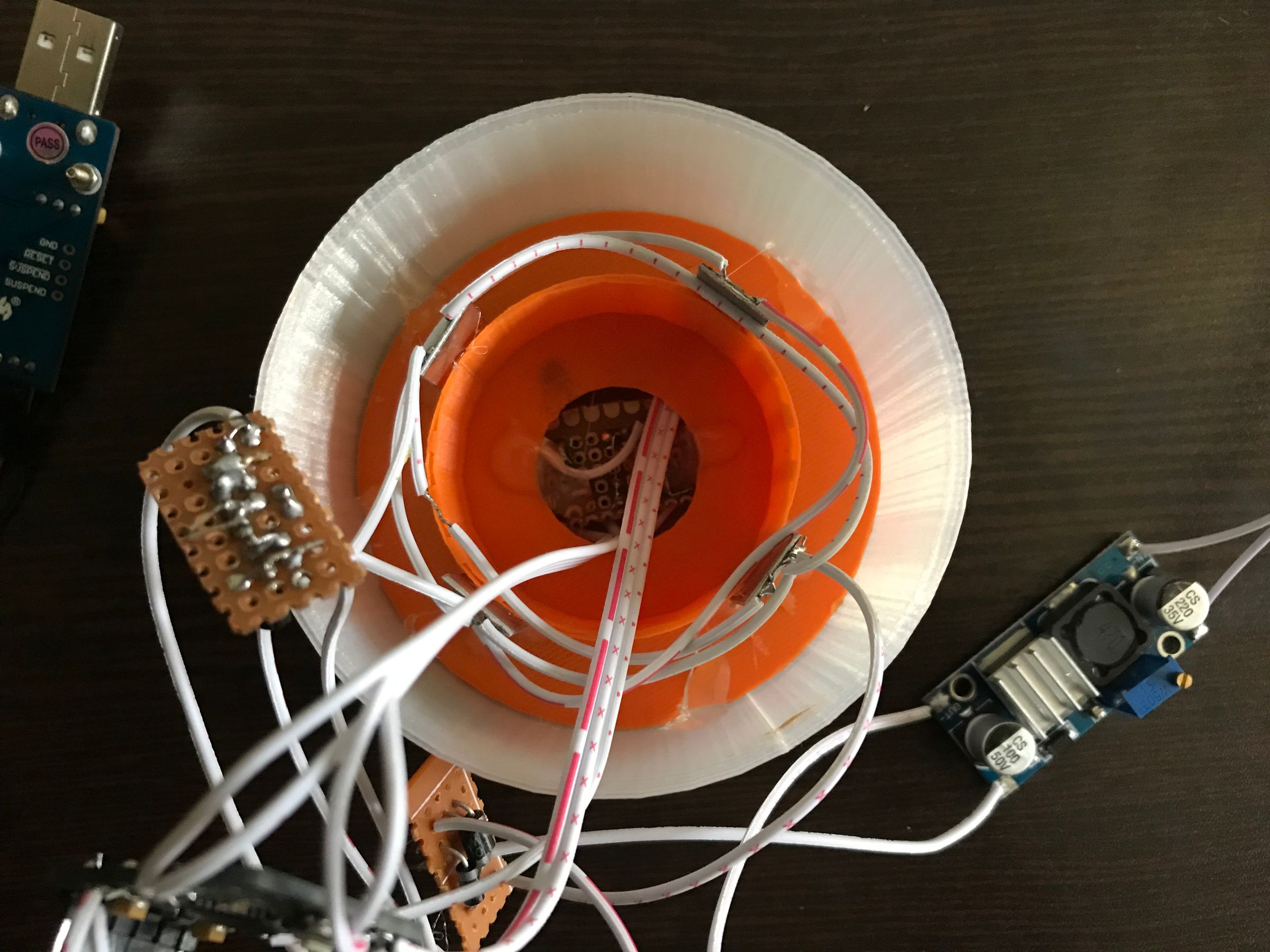 Wireless Powered Multi Color LED Lamp : 10 Steps (with Pictures ...