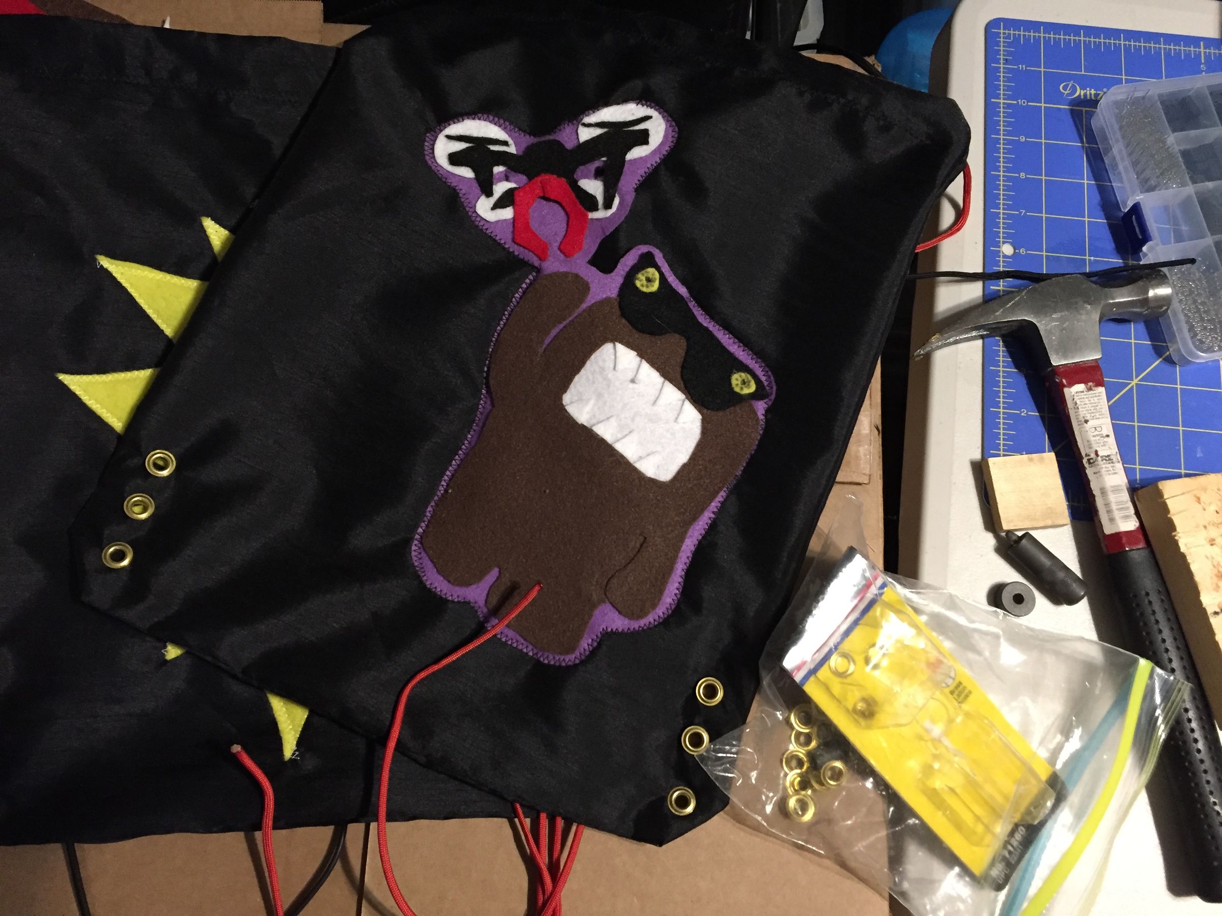 Summer Camp Swag Light Up Drawstring Bagpack : 6 Steps (with Pictures ...