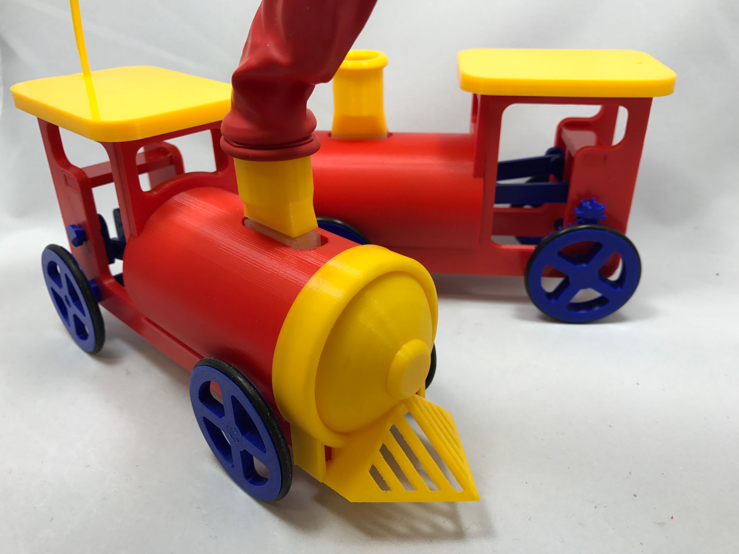Balloon Powered Single Cylinder Air Engine Toy Train : 5 Steps (with ...