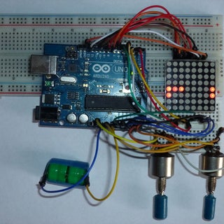 Pong With 8x8 Led Matrix on Arduino - Instructables