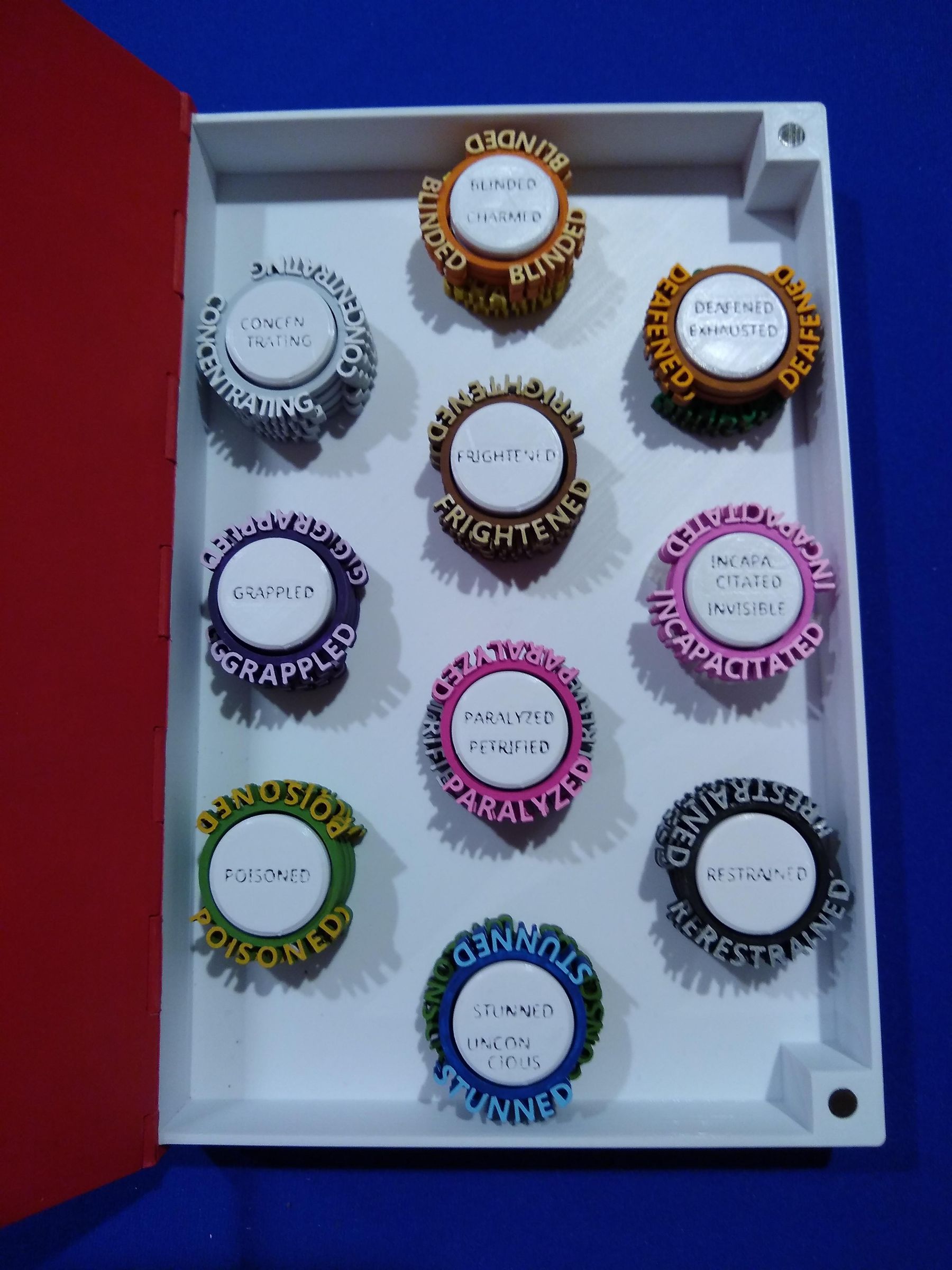 Tinkercad - Book Storage Container for RPG Condition Rings : 8 Steps ...