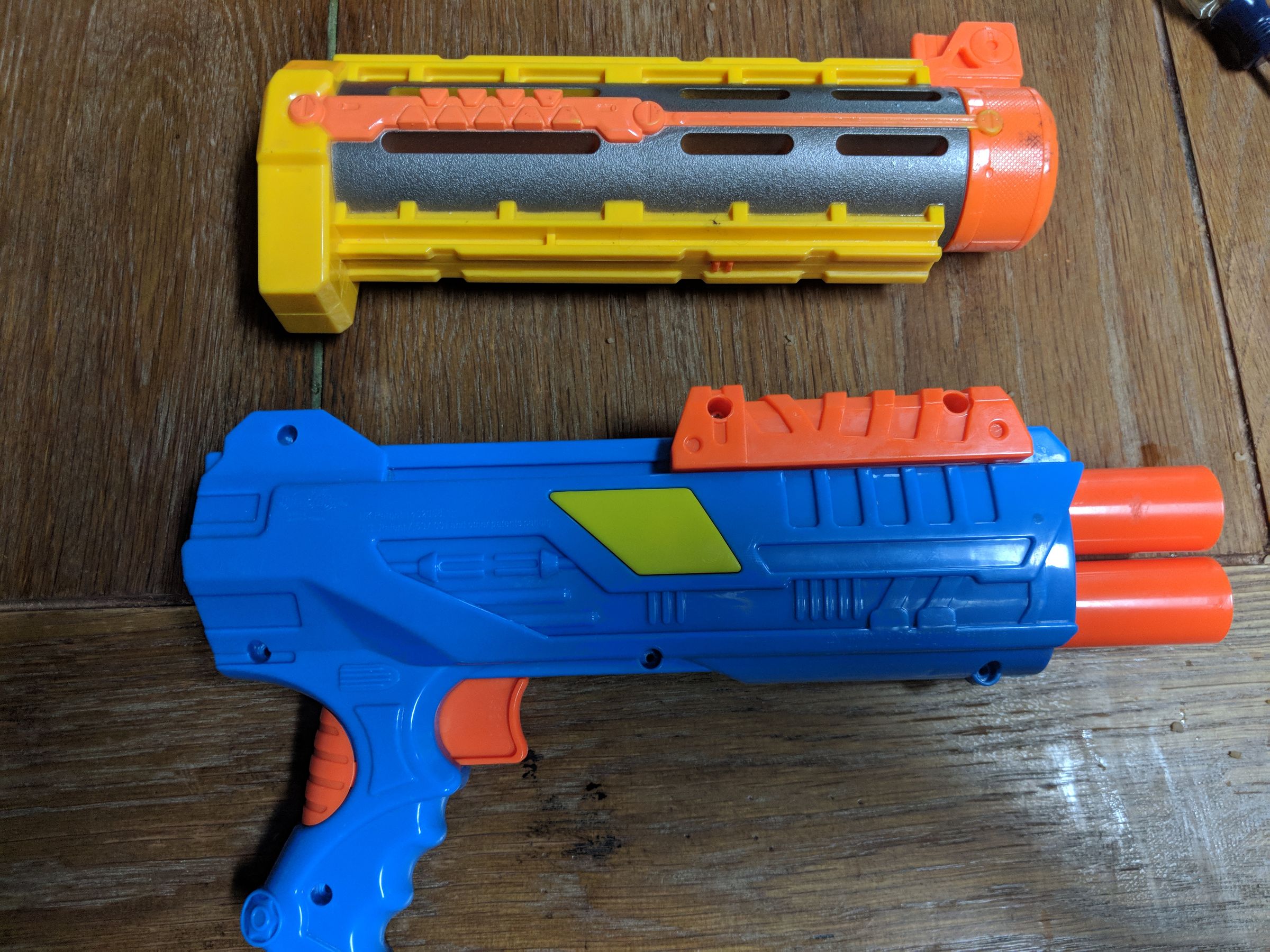 Nerf Barrel Attachment With Under-mounted Mega Blaster : 7 Steps ...