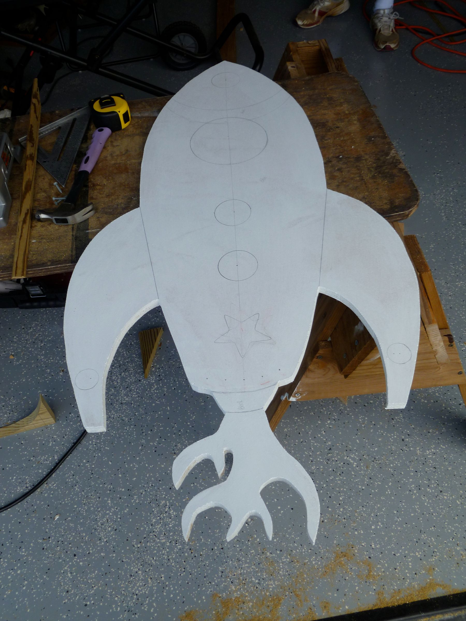 Wood Rocket Ship With LED Lights : 8 Steps (with Pictures) - Instructables